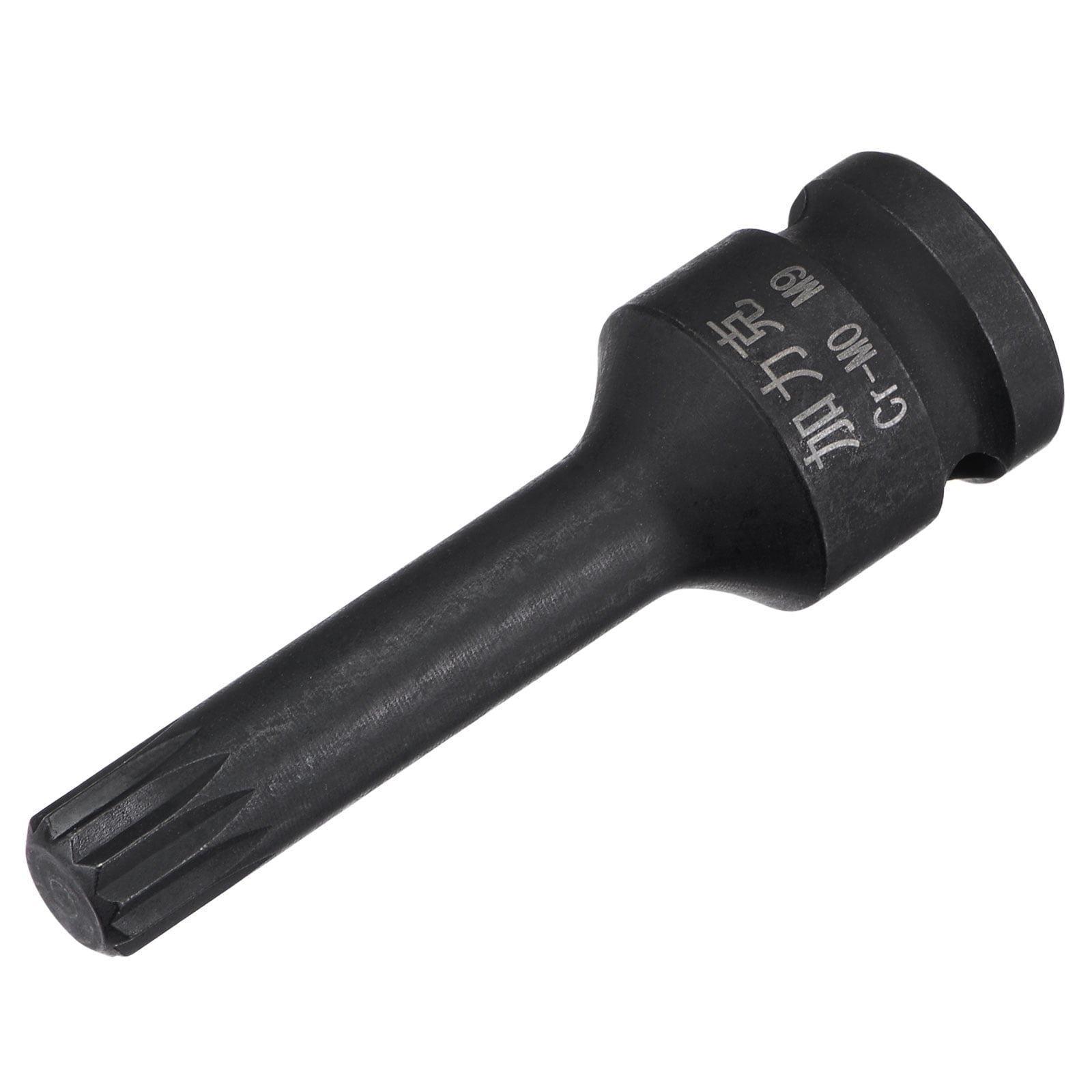 Uxcell M9 Impact Spline Bit Socket, 3/8" Square Drive 60mm Length CR-MO ...