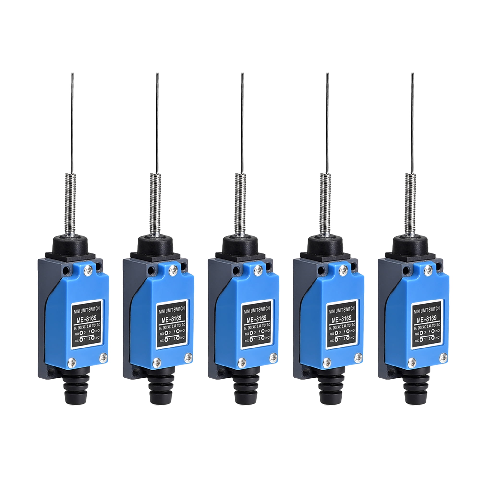 Uxcell ME-8169 1NC+1NO Flexible Coil Spring Momentary Limit Switch 5 ...