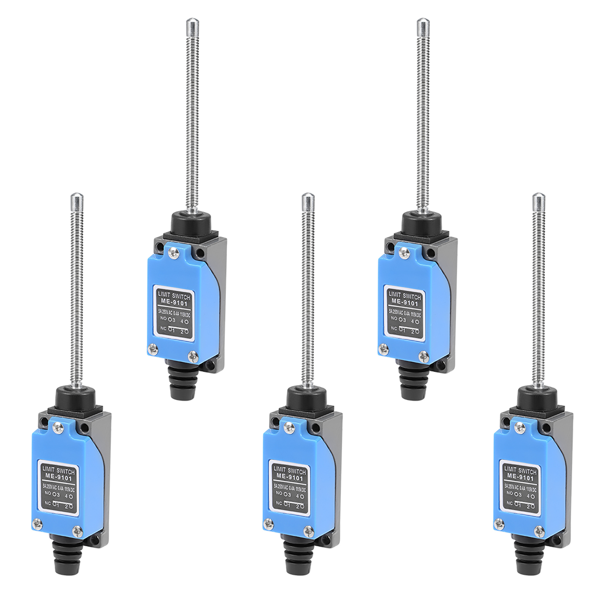 Uxcell ME-9101 ME-8167 Flexible Coil Spring Rod Momentary Limit ...