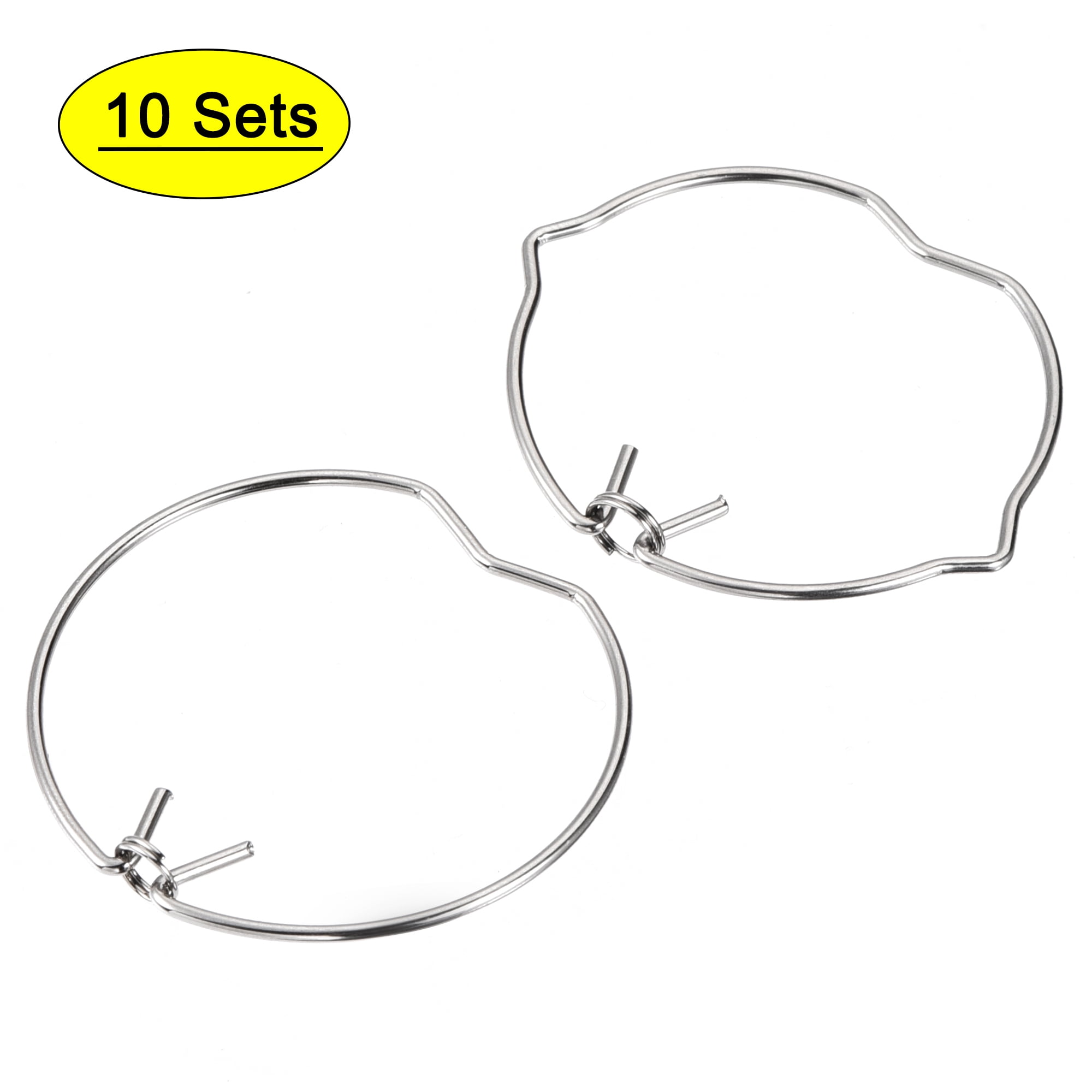 Uxcell MR11 Lamp Retaining Spring Clip Ring 2 Shapes Steel Bulb Holder ...