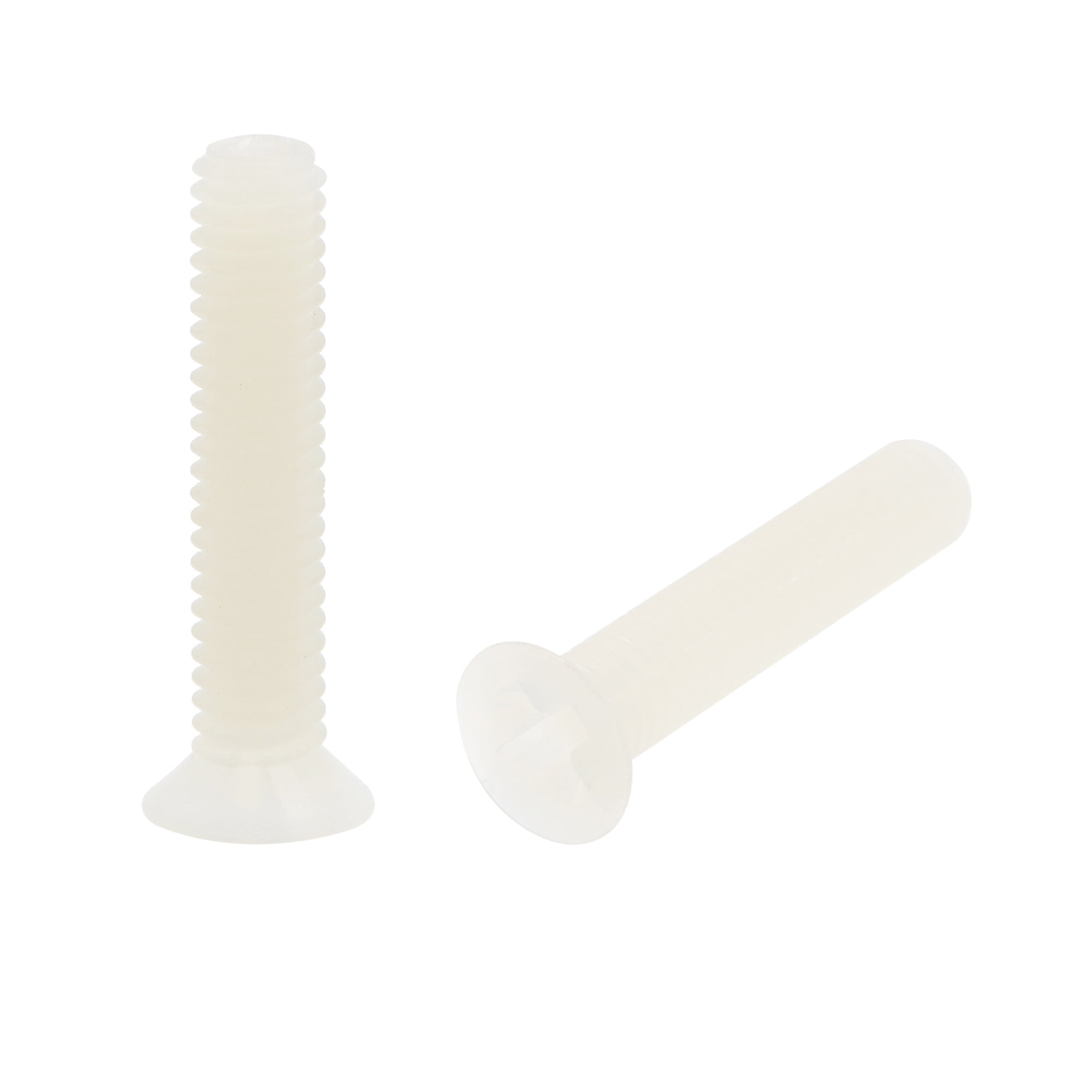 Uxcell Machine Screw Nylon Cross Flat Head Machine Screws Bolts M4x0.79 ...