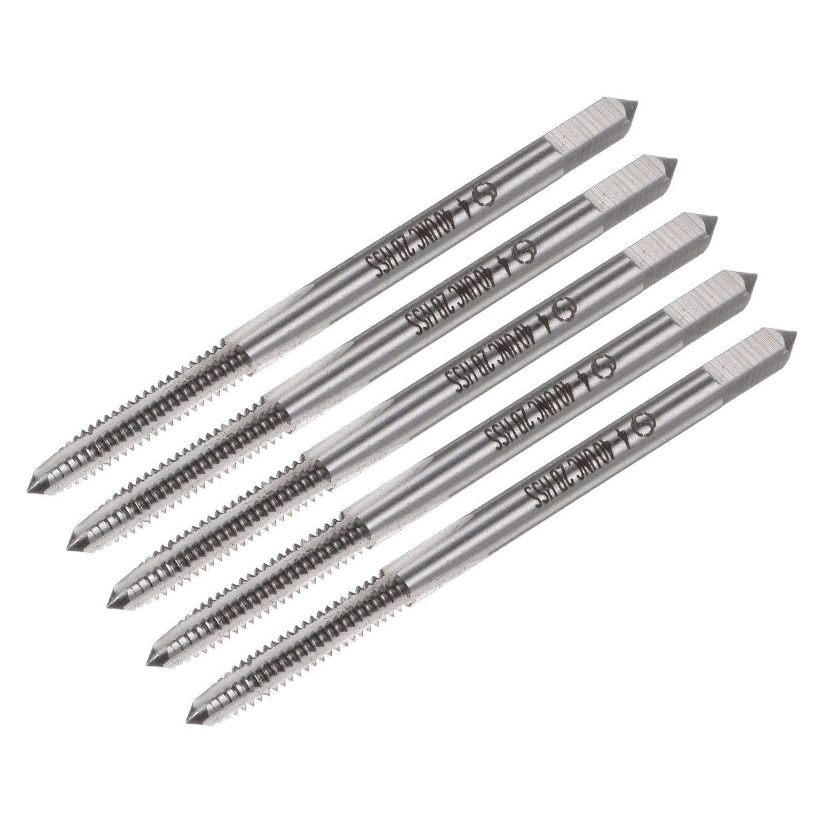 Uxcell Machine Tap 4-40 UNC UNC Thread 2B Class 3 Flutes High Speed ...