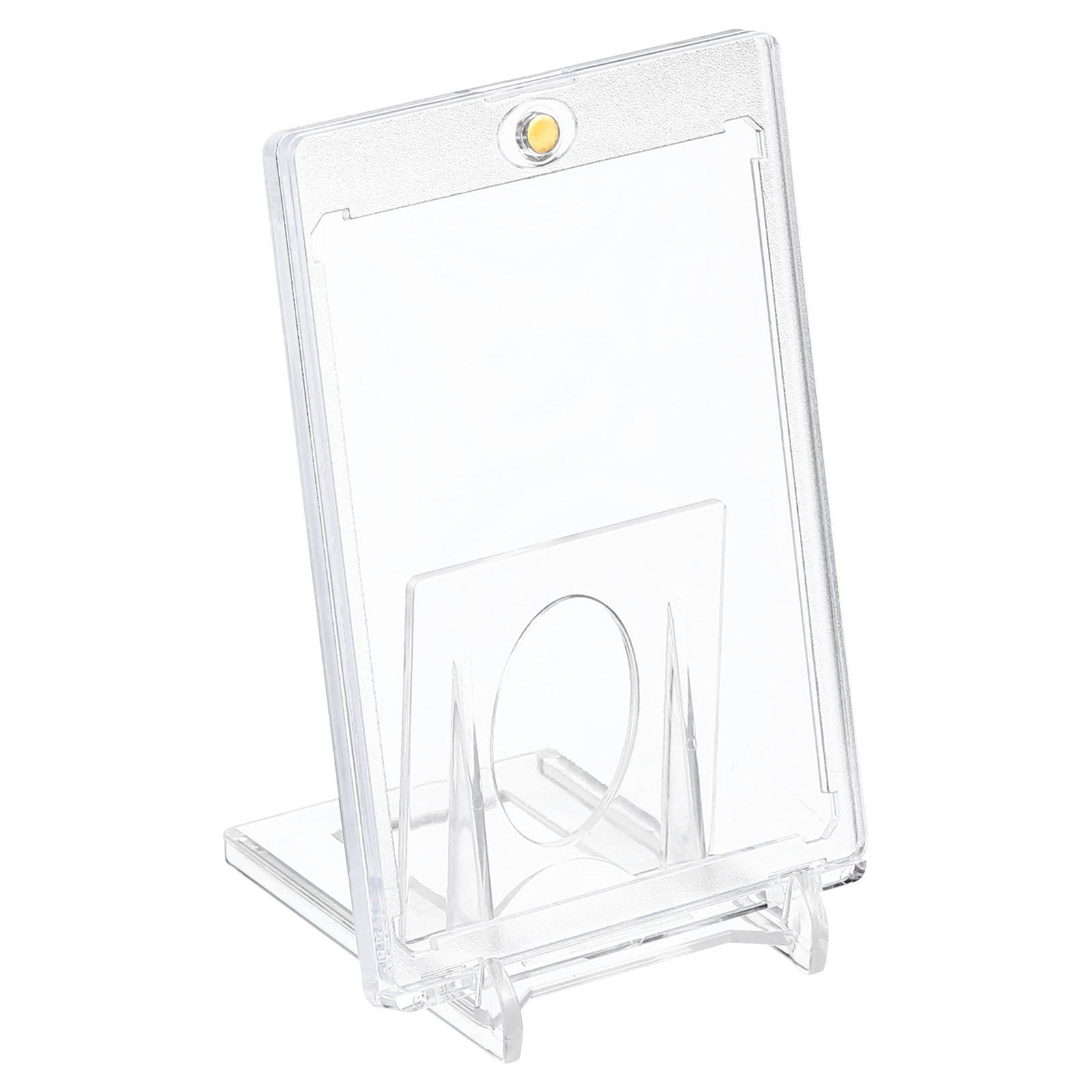 Uxcell Magnetic Card Holder with Stand 35PT Clear Trading Card ...