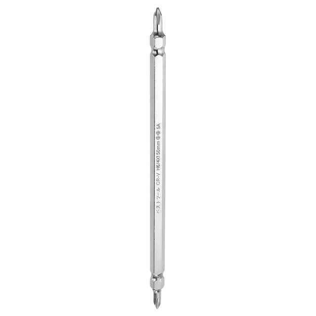 Uxcell Magnetic Double Ended Screwdriver Bit 4mm PH2/SL6 6"/150mm 1/4 ...