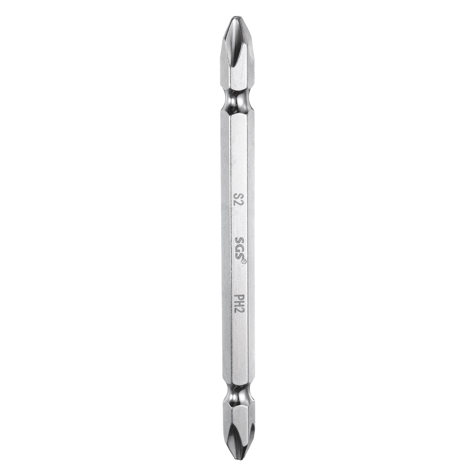 Uxcell Magnetic Double Ended Screwdriver Bit 6.35mm PH2 4" Length 1/4 ...
