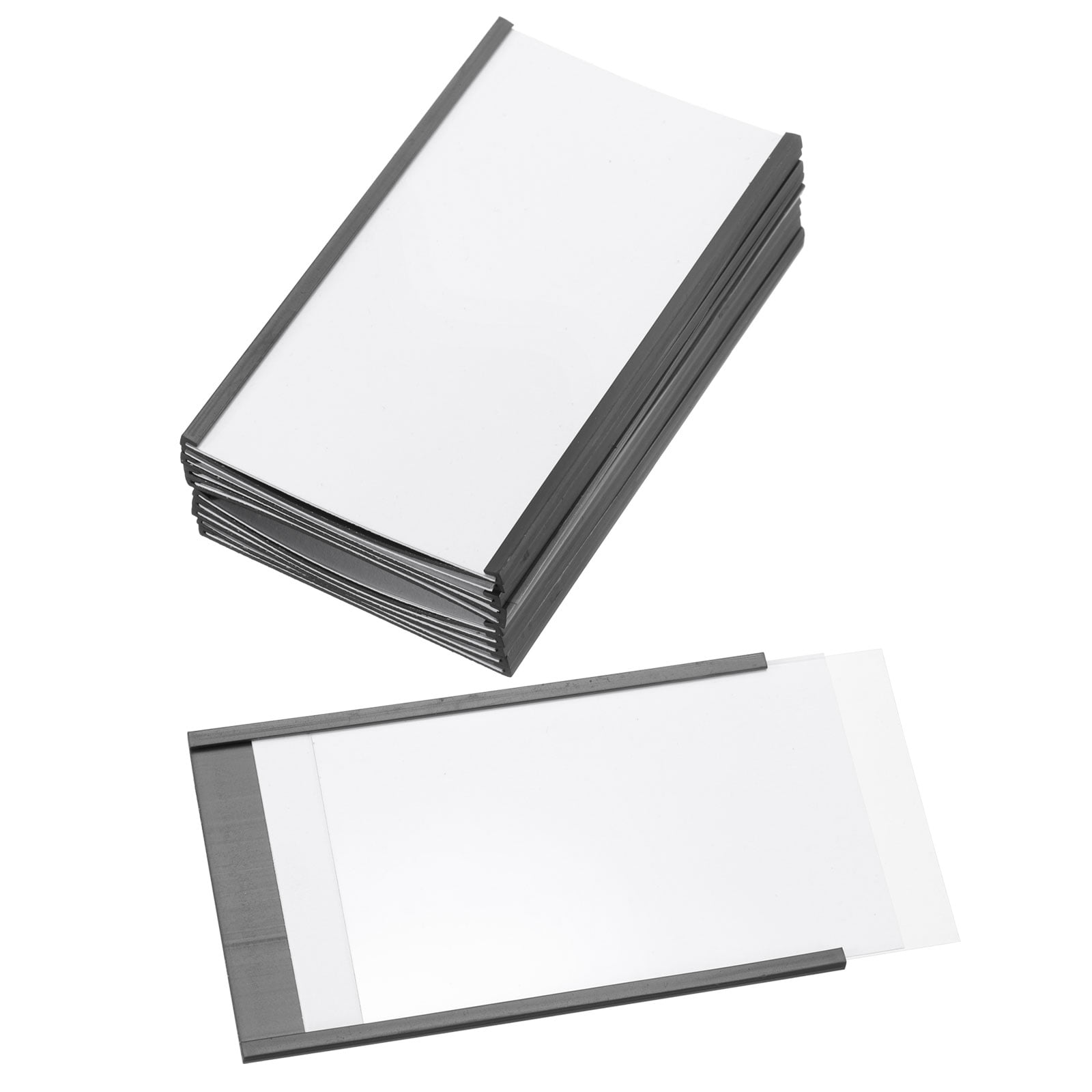 Uxcell Magnetic Label Holder 4" x 2.3" with Paper Inserts C Channel ...