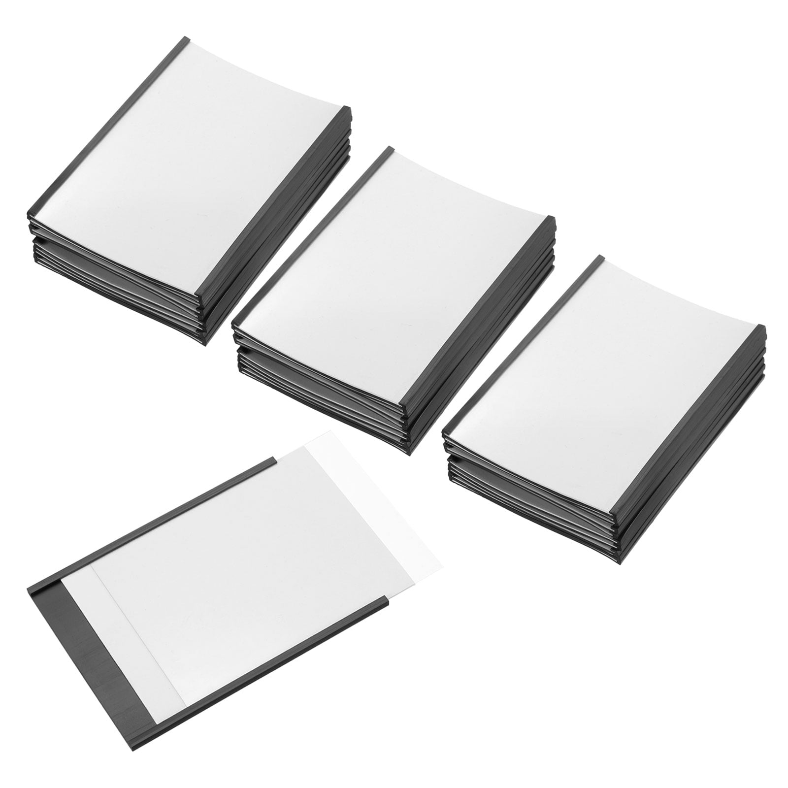 Uxcell Magnetic Label Holder 4" x 3" with Paper Inserts C Channel ...