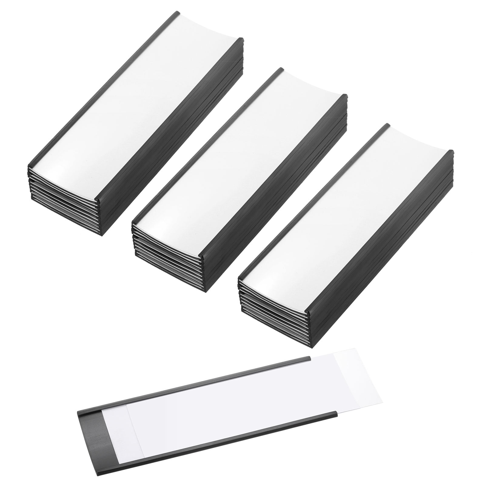Uxcell Magnetic Label Holder 6" x 2" with Paper Inserts C Channel ...