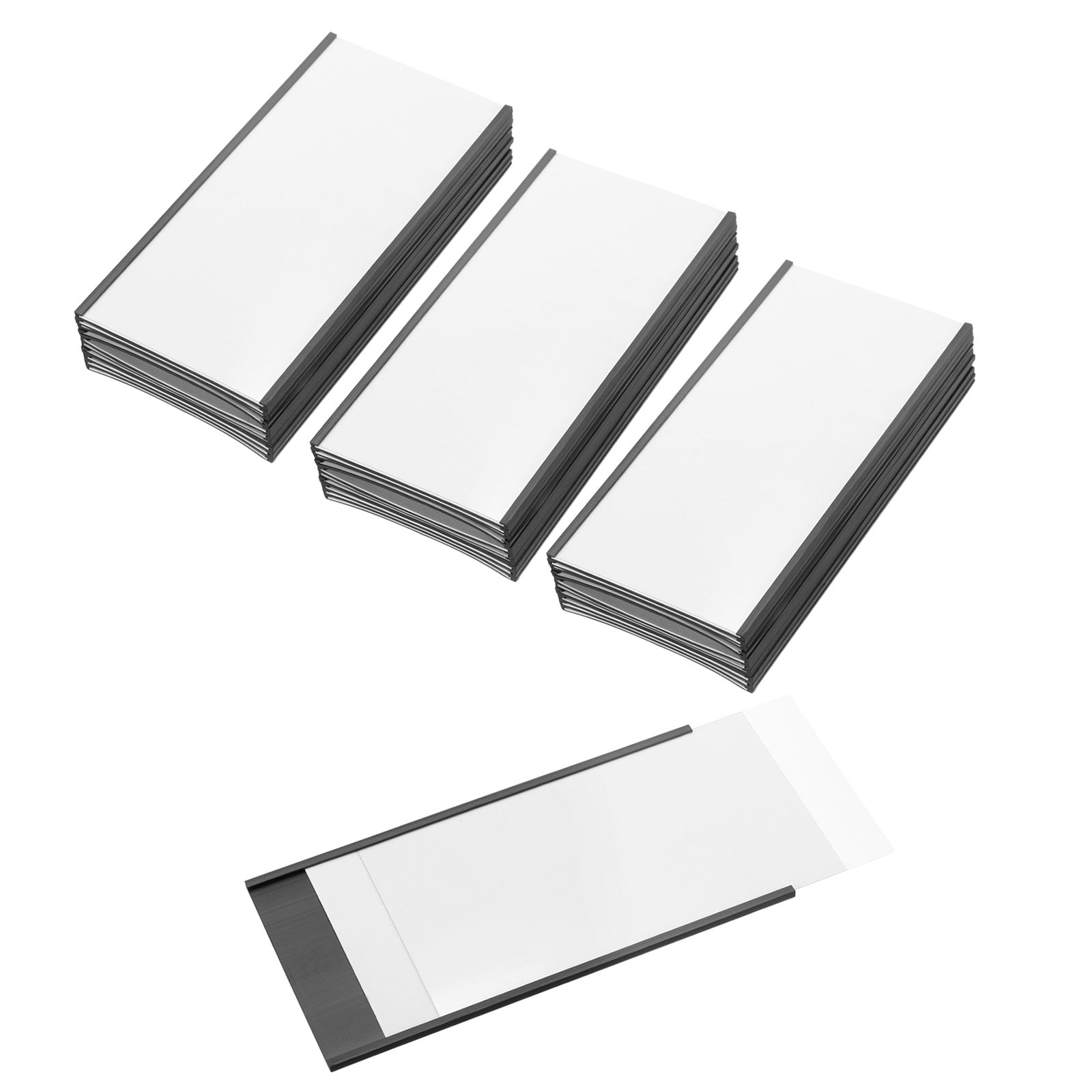 Uxcell Magnetic Label Holder 6" x 3" with Paper Inserts C Channel ...
