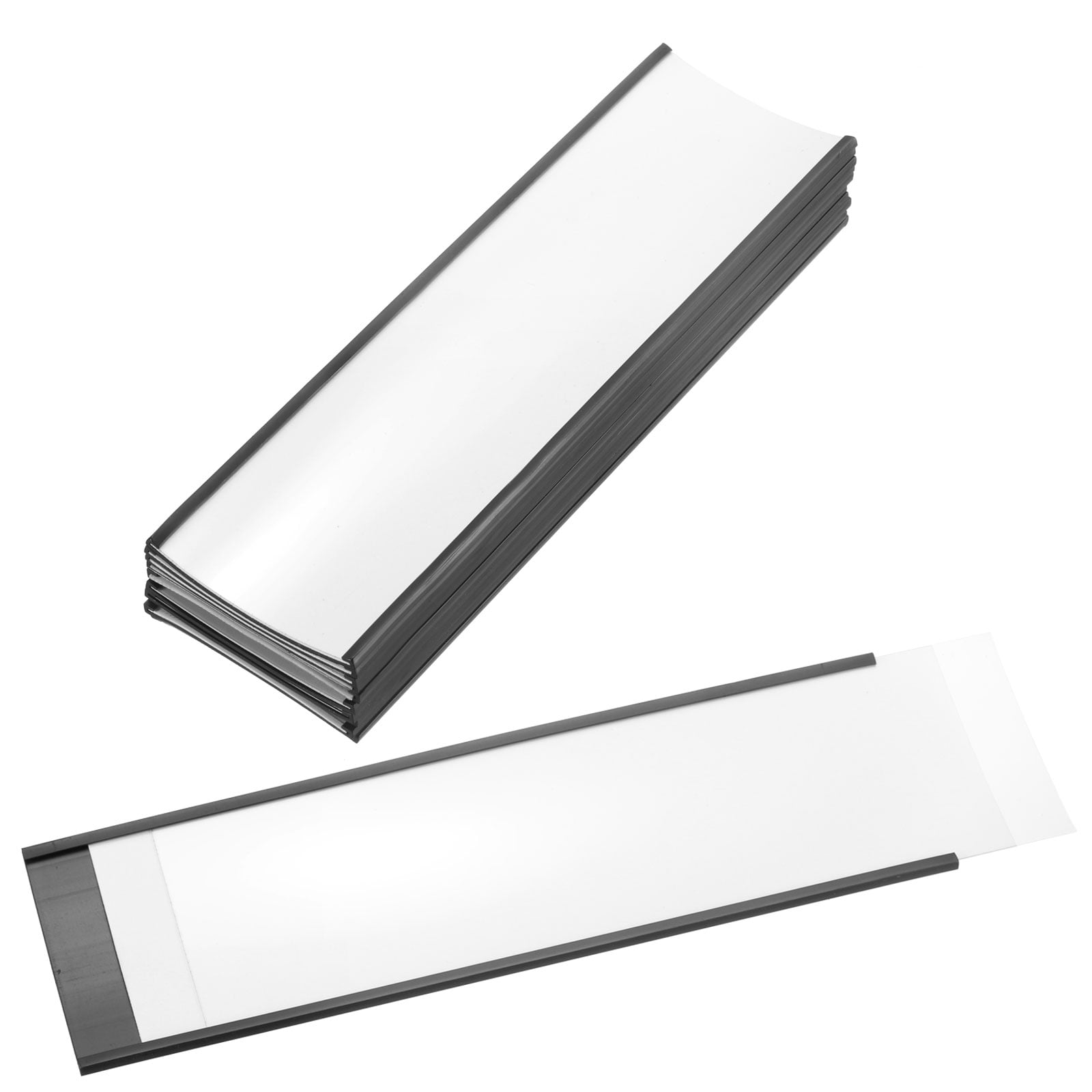 Uxcell Magnetic Label Holder 8" x 2.3" with Paper Inserts C Channel ...