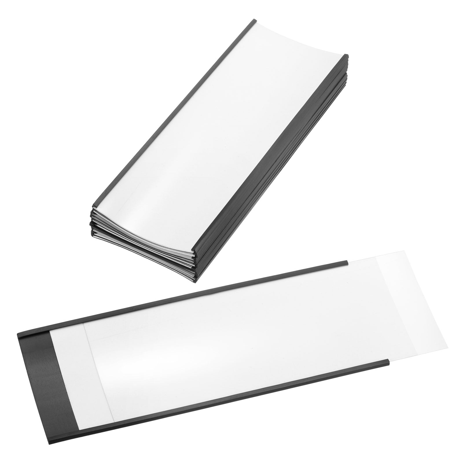 Uxcell Magnetic Label Holder 8" x 3" with Paper Inserts C Channel ...