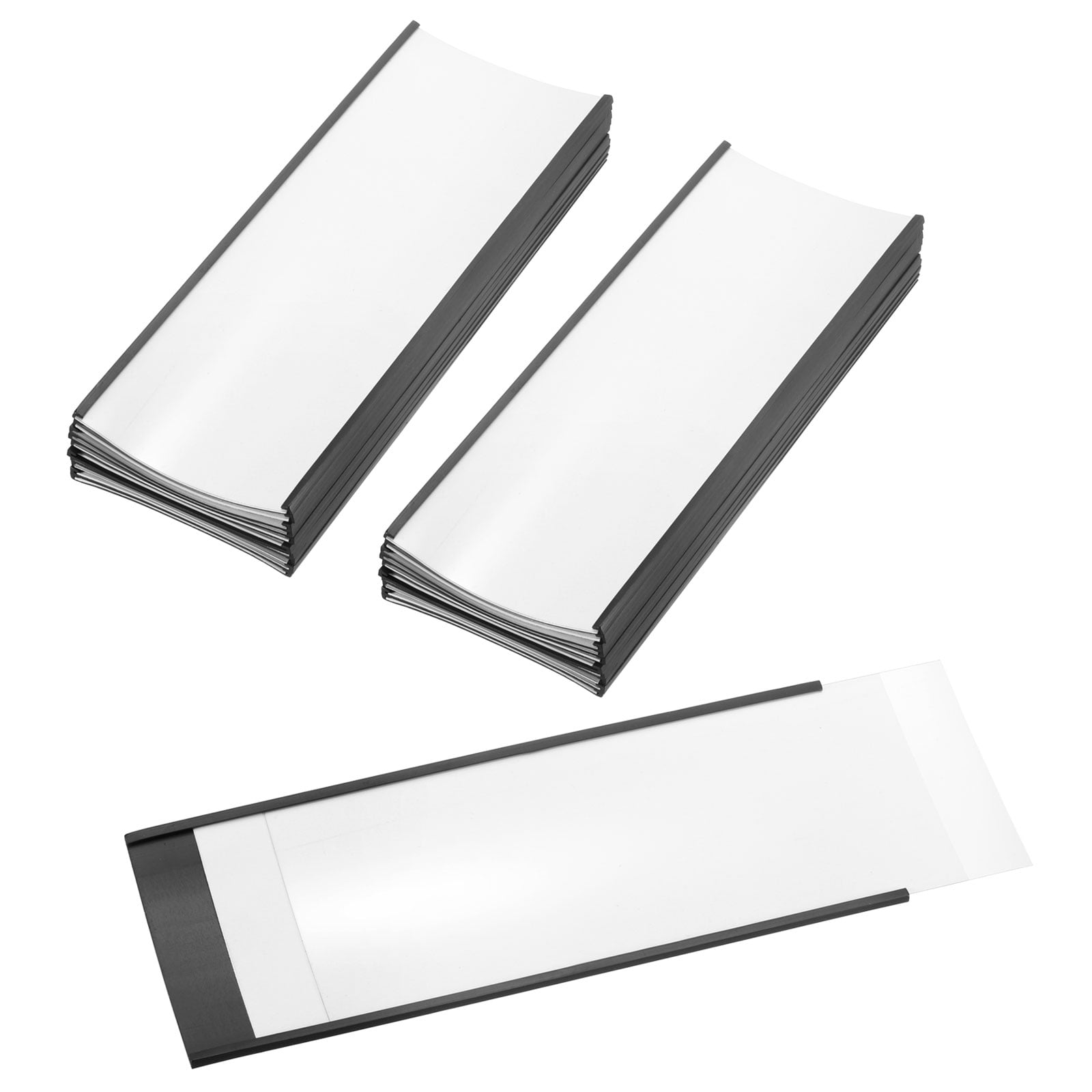 Uxcell Magnetic Label Holder 8" x 3" with Paper Inserts C Channel ...