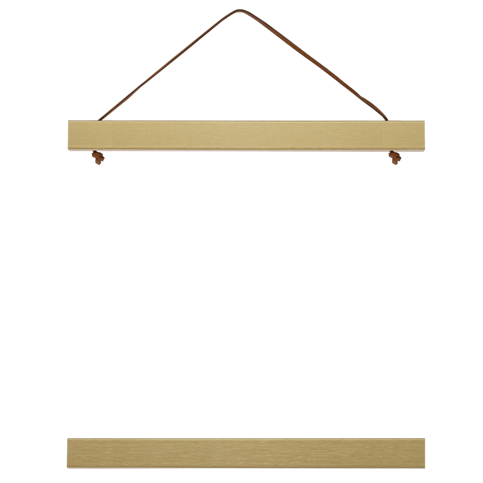 Uxcell Magnetic Poster Hanger Frame, 12 Inch Wide Wood Hangers Magnet ...