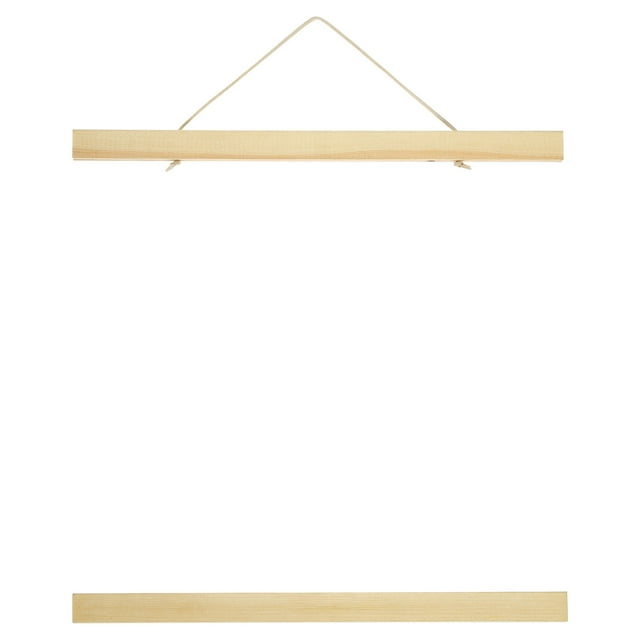 Uxcell Magnetic Poster Hanger Frame, 12 Inch Wood Hangers Magnet ...