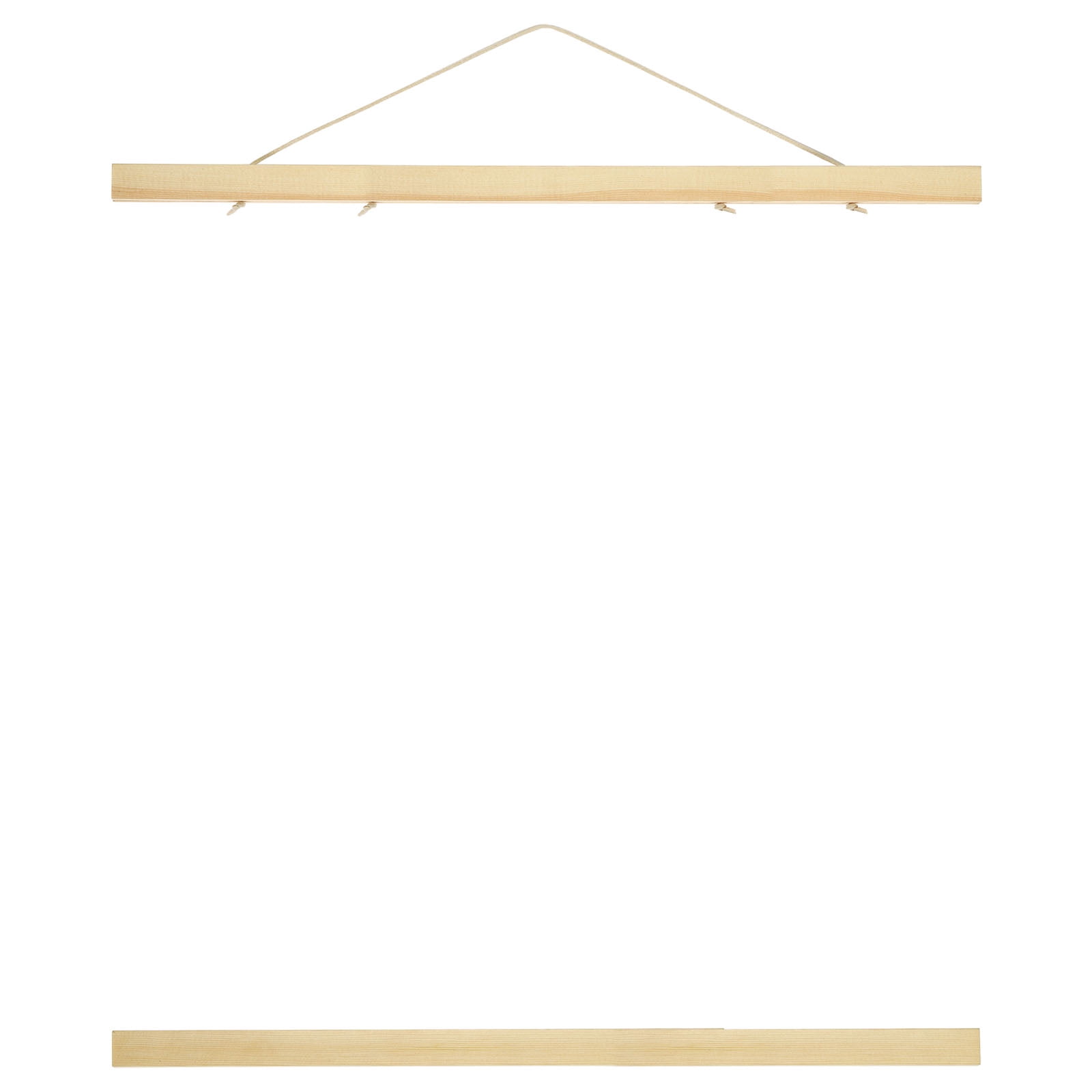 Uxcell Magnetic Poster Hanger Frame, 20 Inch Wood Hangers Magnet ...