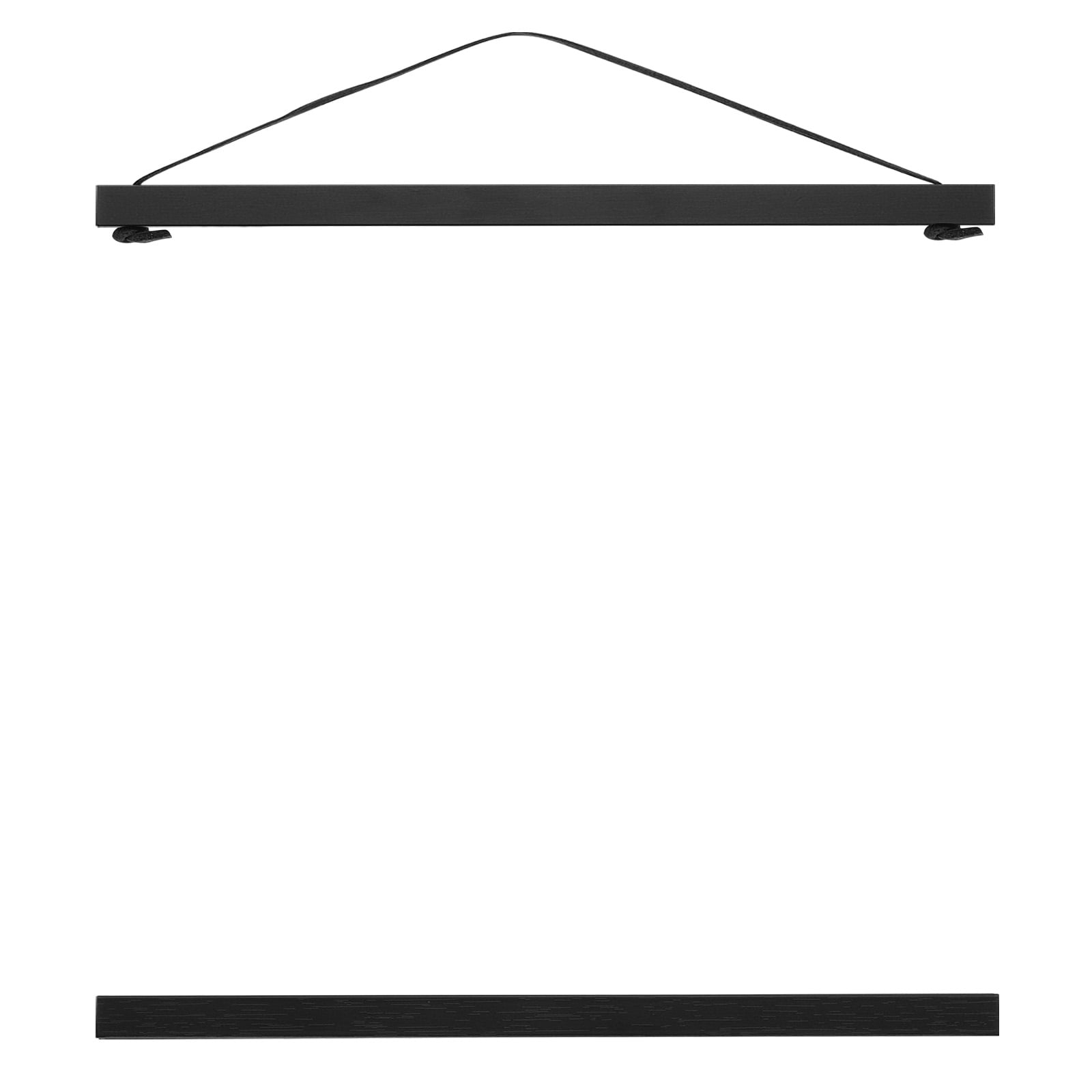 Uxcell Magnetic Poster Hanger Frame, 24 Inch Wide Wood Hangers Magnet ...