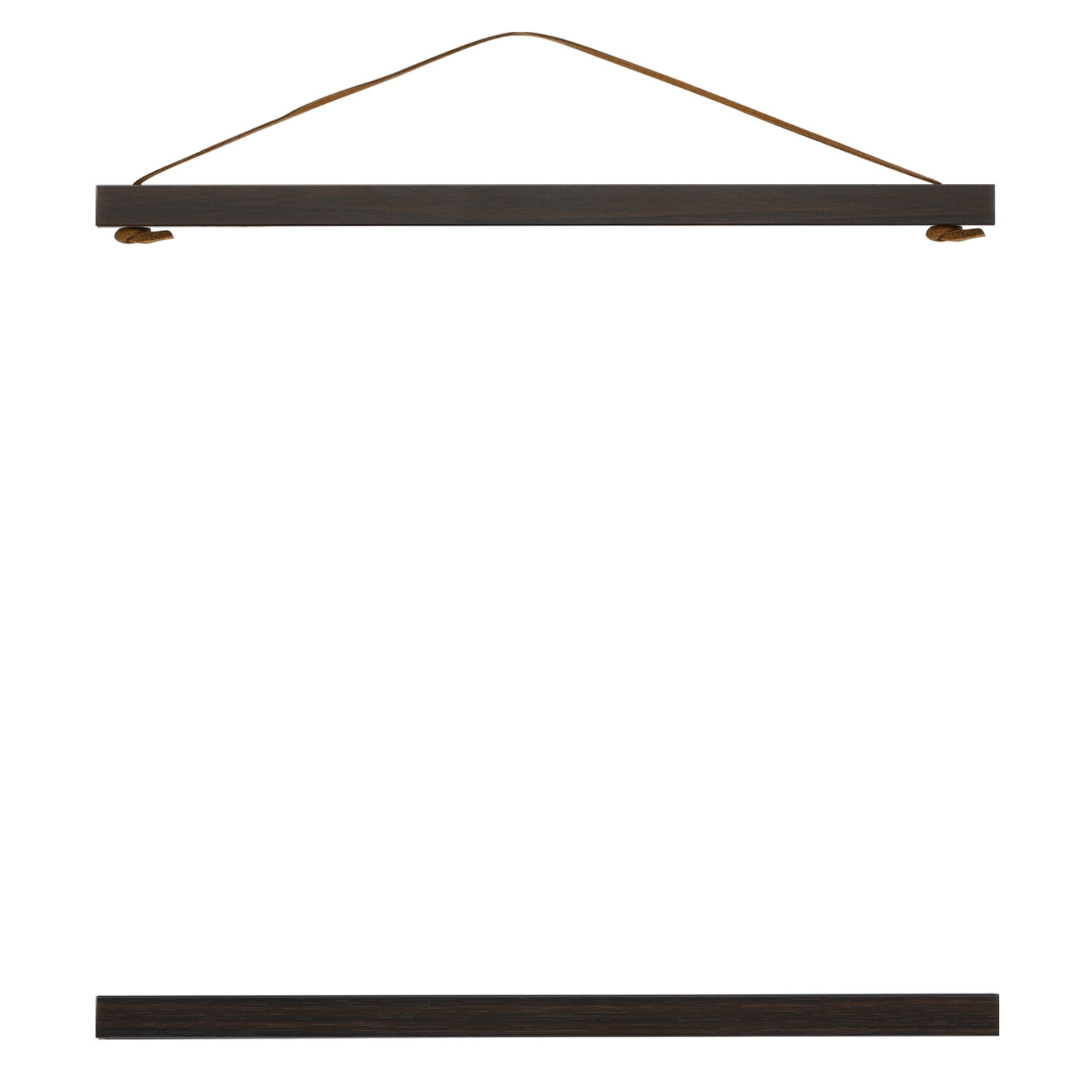 Uxcell Magnetic Poster Hanger Frame, 24 Inch Wide Wood Hangers Magnet ...