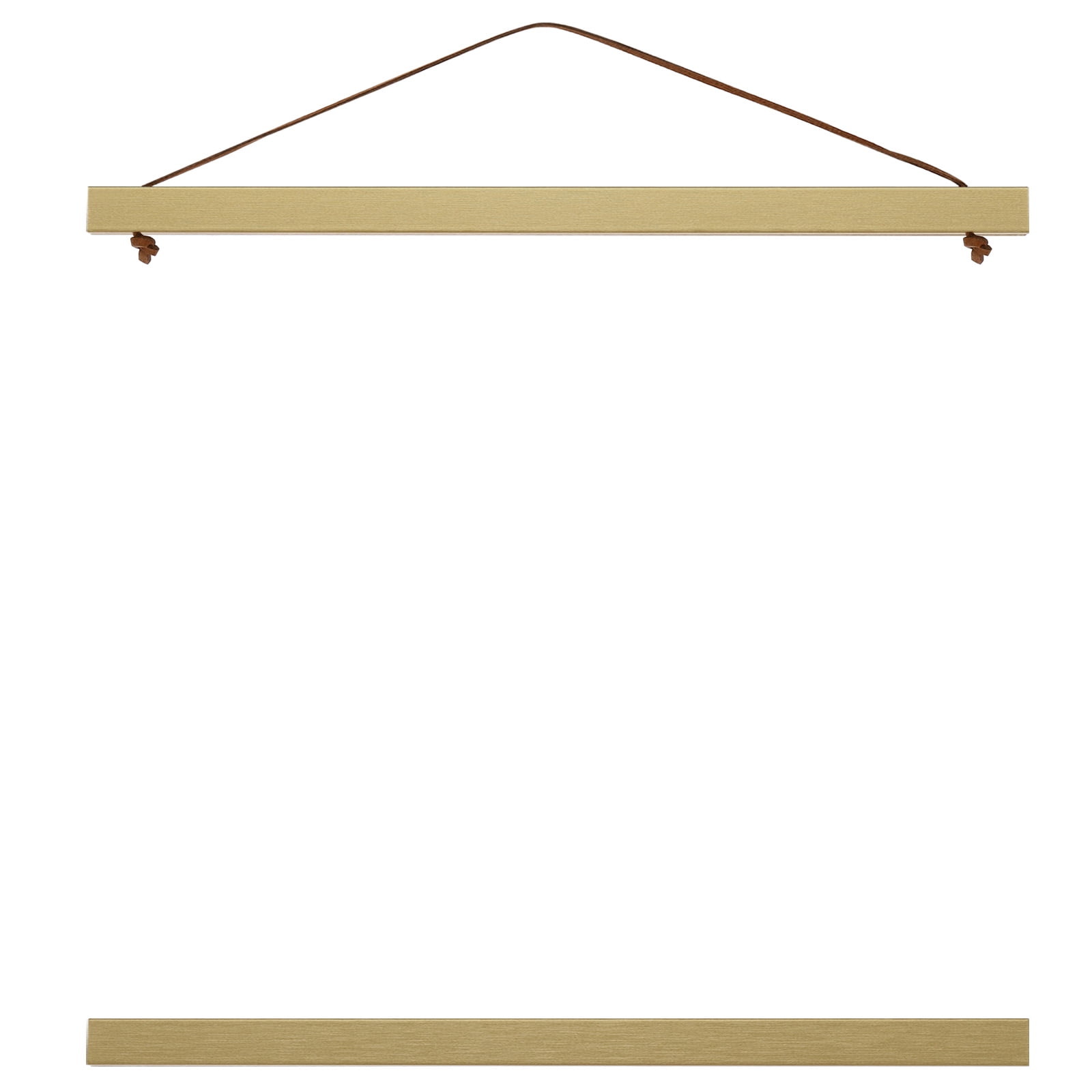 Uxcell Magnetic Poster Hanger Frame, 24 Inch Wide Wood Hangers Magnet ...