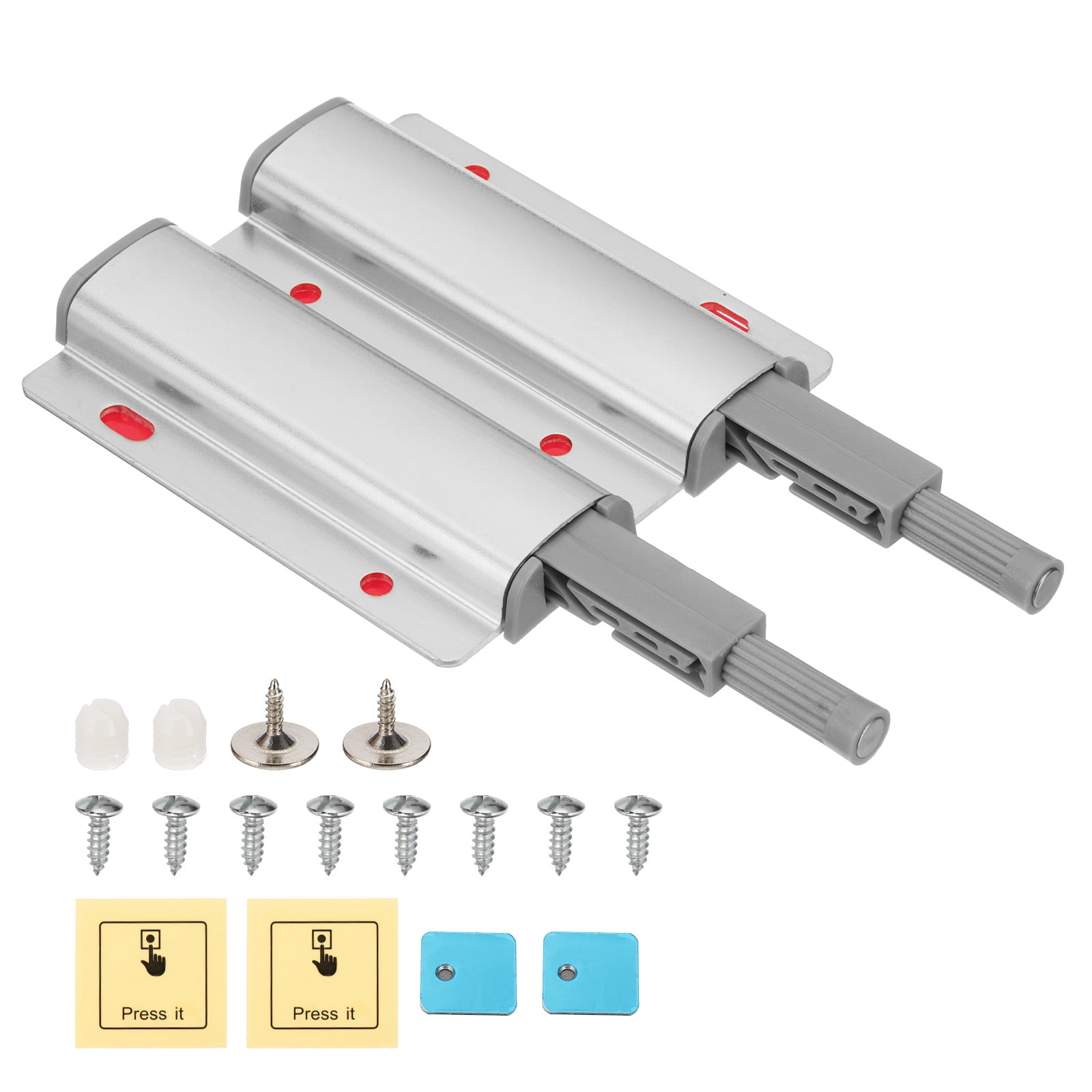 Uxcell Magnetic Push Latch, Double Push to Open Door Latch Cabinet ...