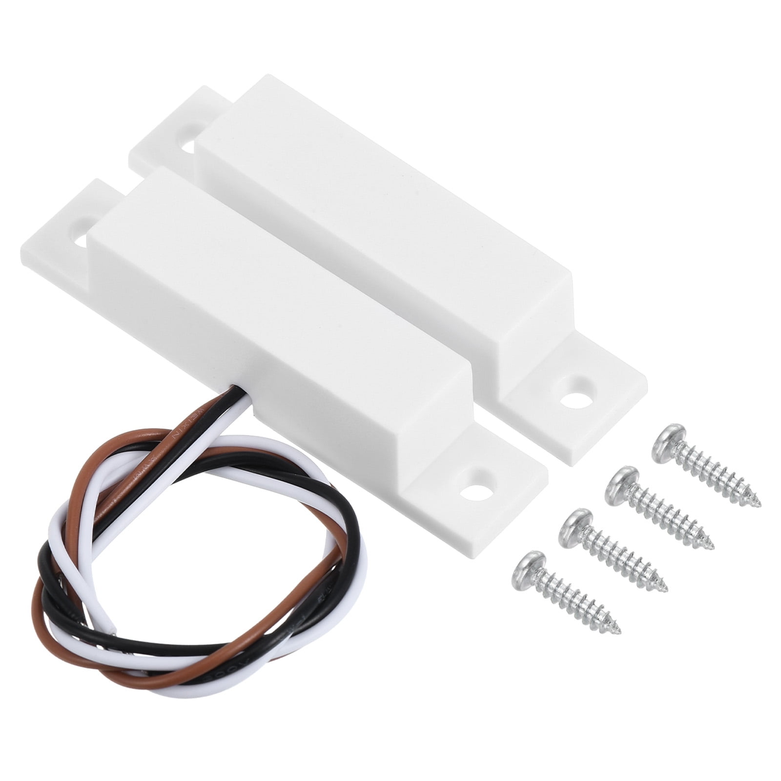 Uxcell Magnetic Reed Switch, 1 Set NO NC Wired Door Window Contact ...