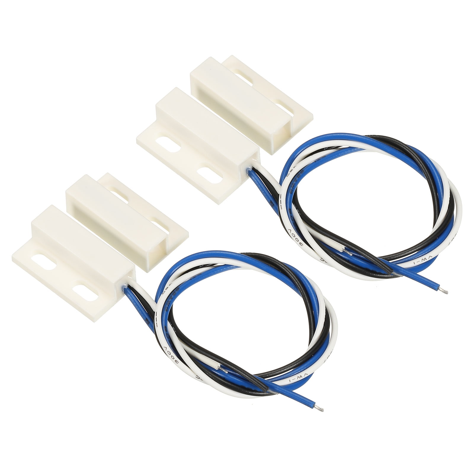 Uxcell Magnetic Reed Switch, 2 Pack NC NO Wired Magnetic Contact Switch ...