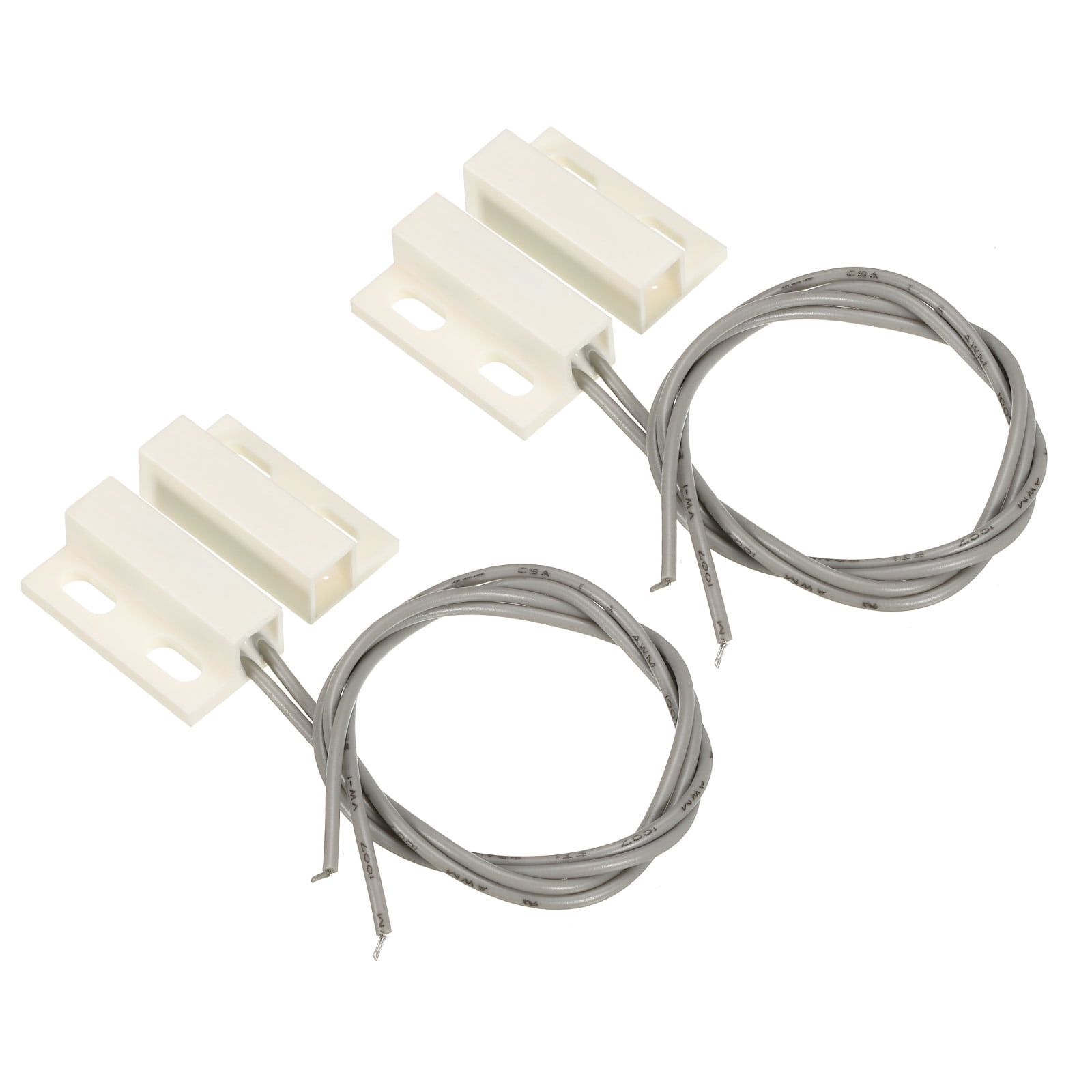 Uxcell Magnetic Reed Switch, 2 Pack NO Wired Magnetic Contact Switch ...