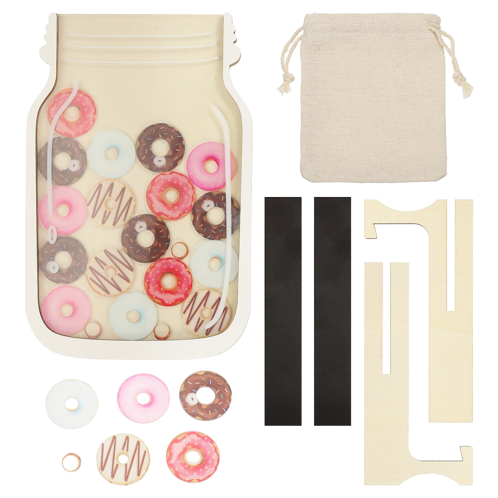 Uxcell Magnetic Reward Jar, Donut Jar Magnetic Classroom Reward Chart ...