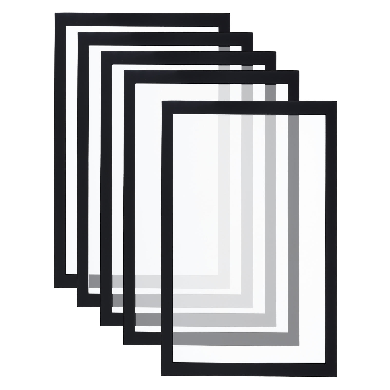 Uxcell Magnetic Sign Holder 8.5 x 11, 5 Pcs Magnetic Display Frame A4 ...