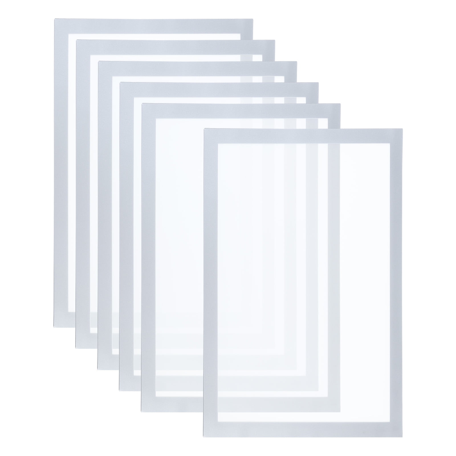 Uxcell Magnetic Sign Holder 8.5 x 11, 6 Pack Magnetic Display Frame A4 ...