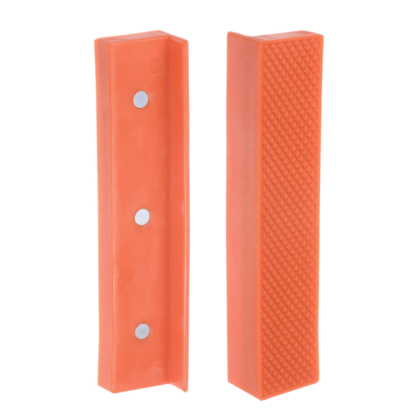 Uxcell Magnetic Vise Jaws 5 Inch Magnet Plain Grooves Soft Jaw Pads ...
