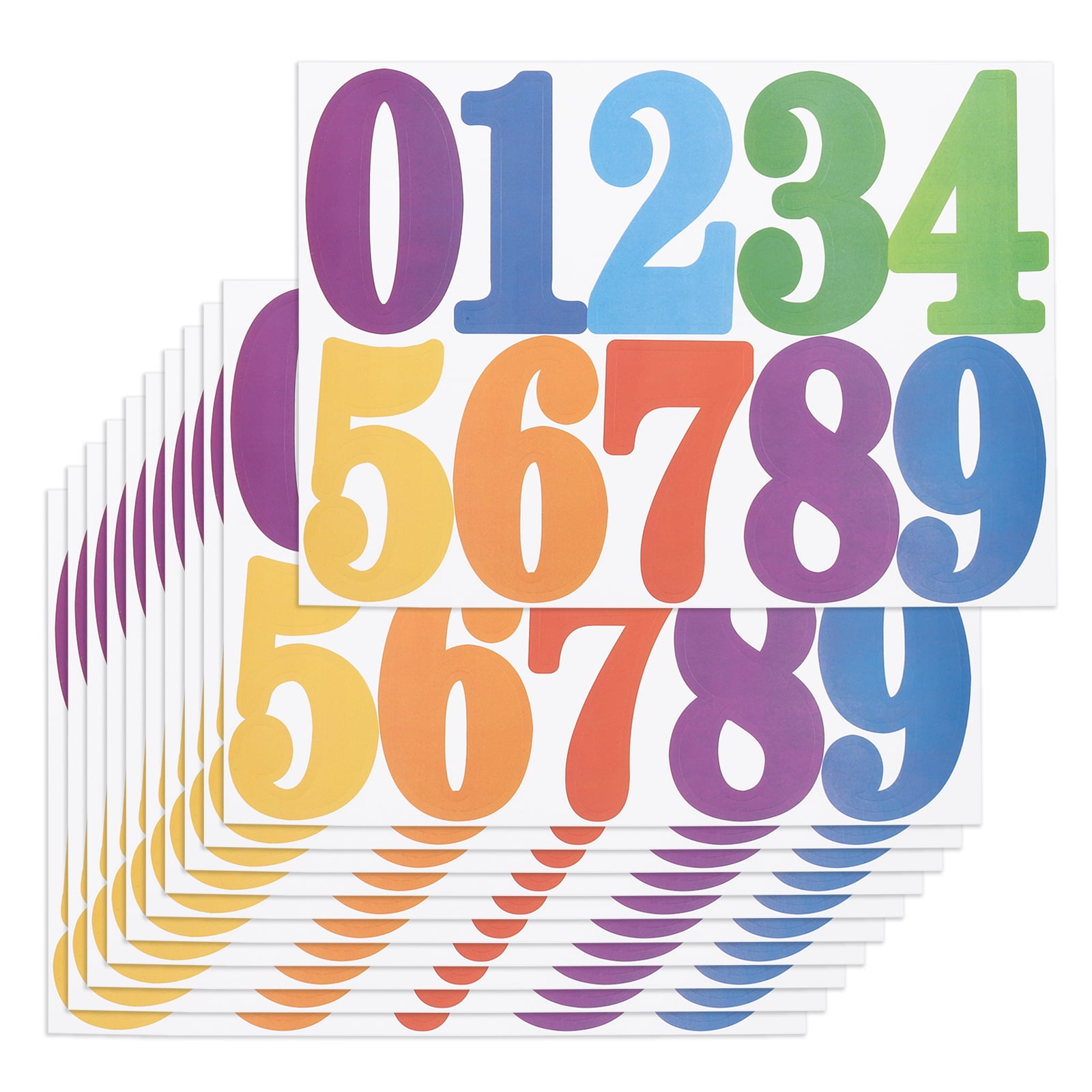 Uxcell Mailbox Numbers for Outside, 10 Sheets 3 Inch Waterproof Vinyl ...