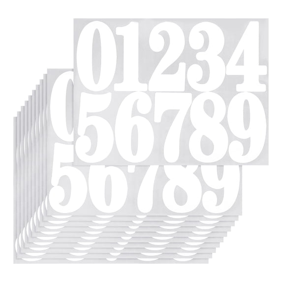 Uxcell Mailbox Numbers for Outside, 10 Sheets 3 Inch Waterproof Vinyl ...