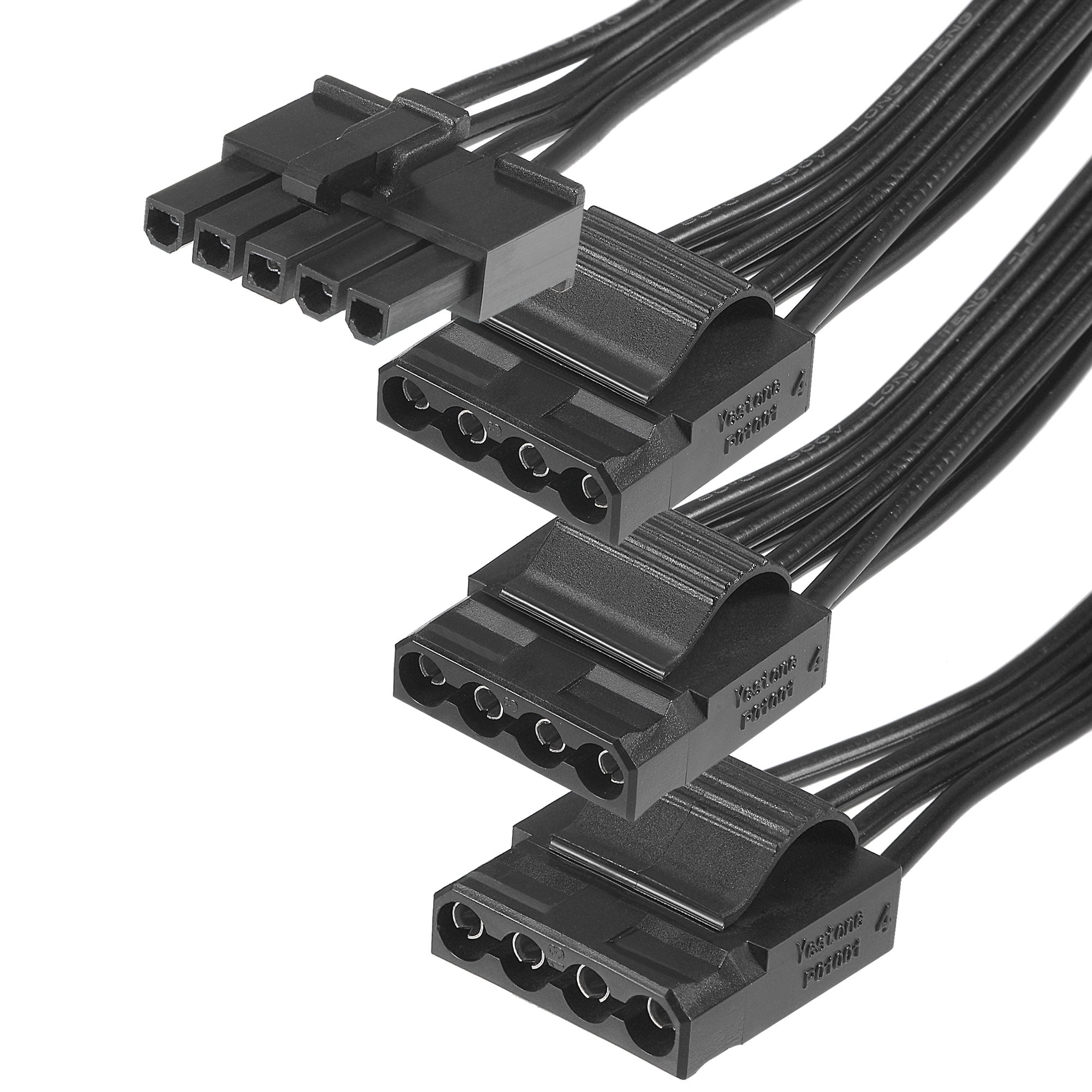 Uxcell Mainboard Power Cable 5 Grid of PCIe 4 Pin to 3 Splitter 4 Pin ...