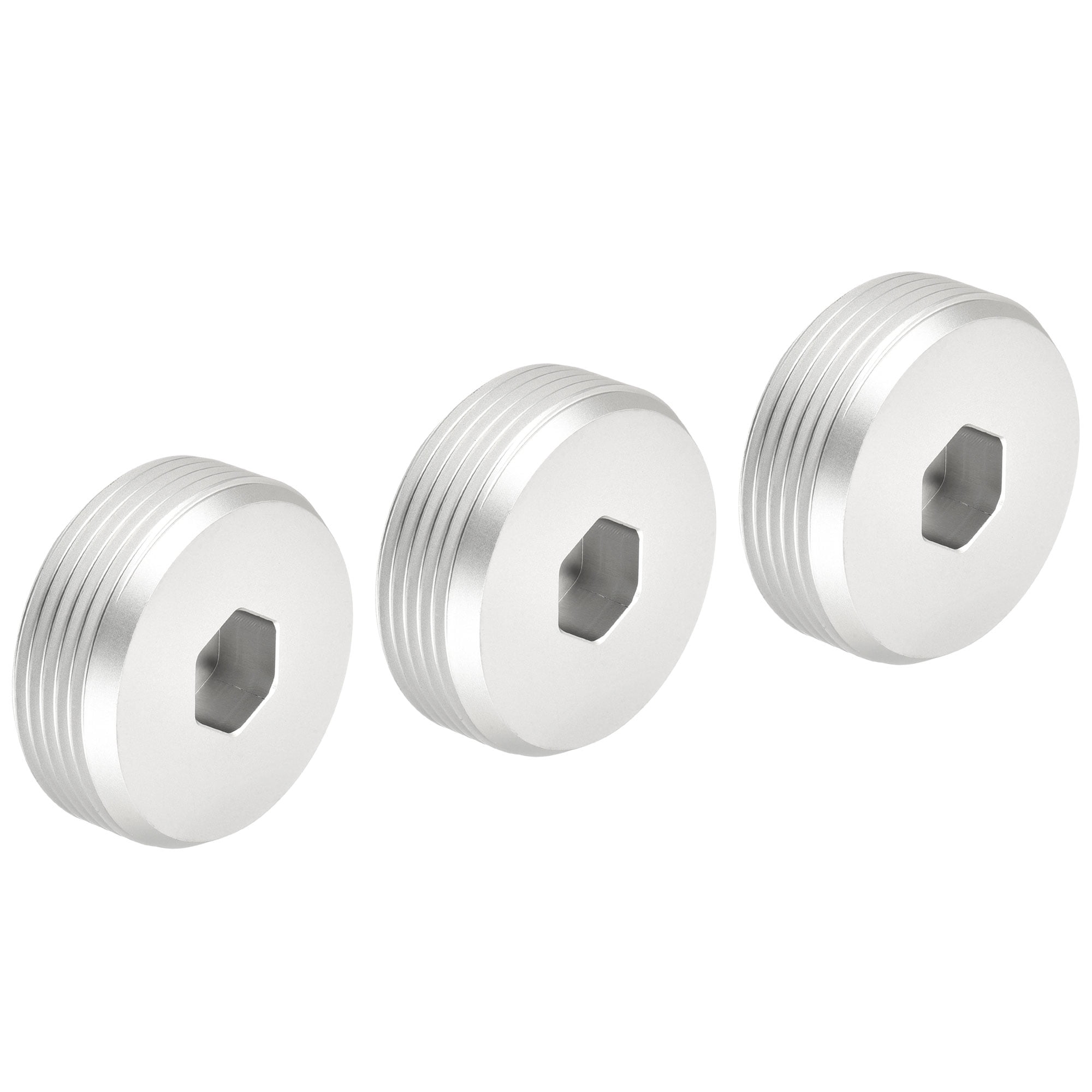 Uxcell Male Internal Hex Head Thread Aluminum Alloy Pipe Fitting G1 1/2 ...