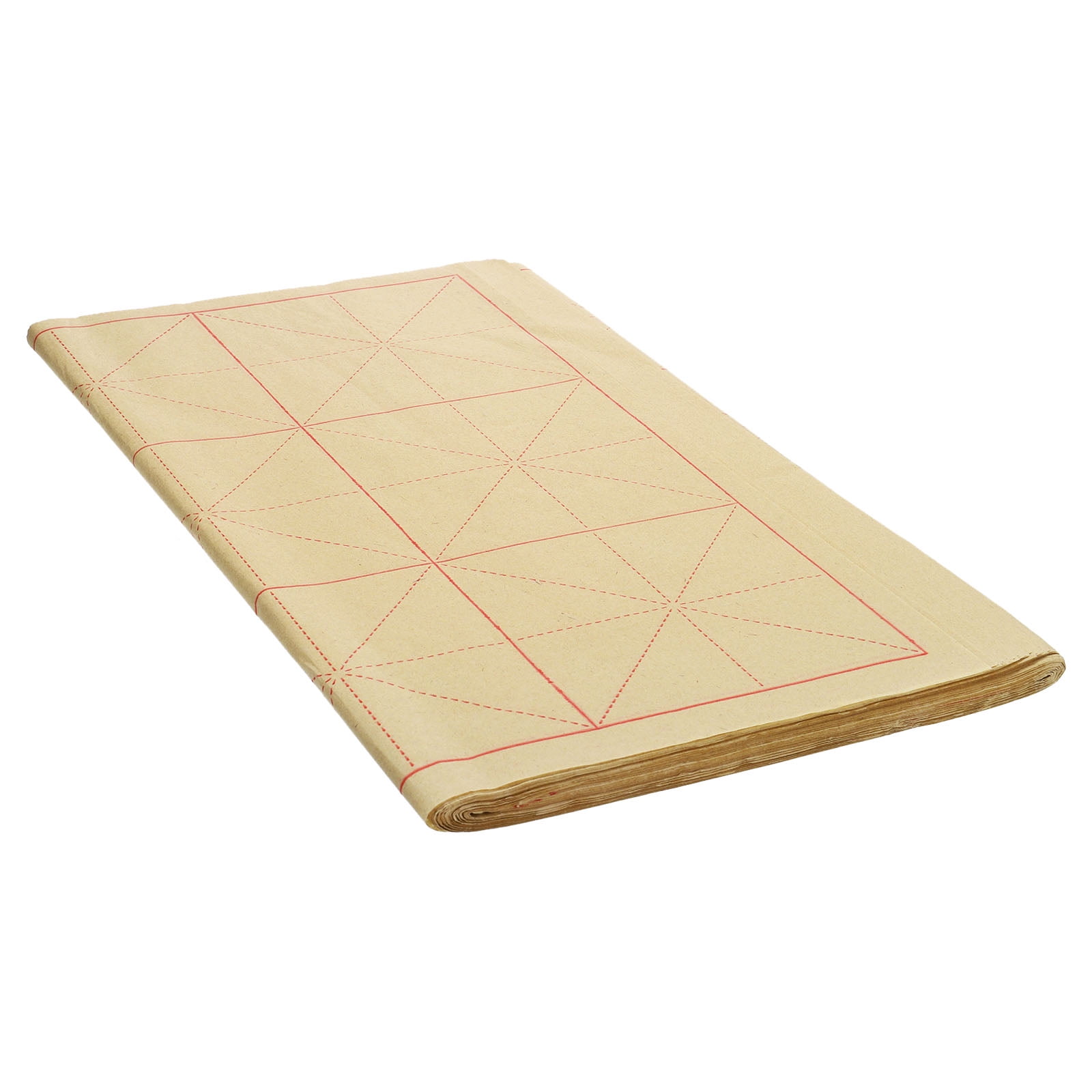 Uxcell Maobian Xuan Paper with 5" Grid, Half Raw Ripe Xuan, 25"x15 ...