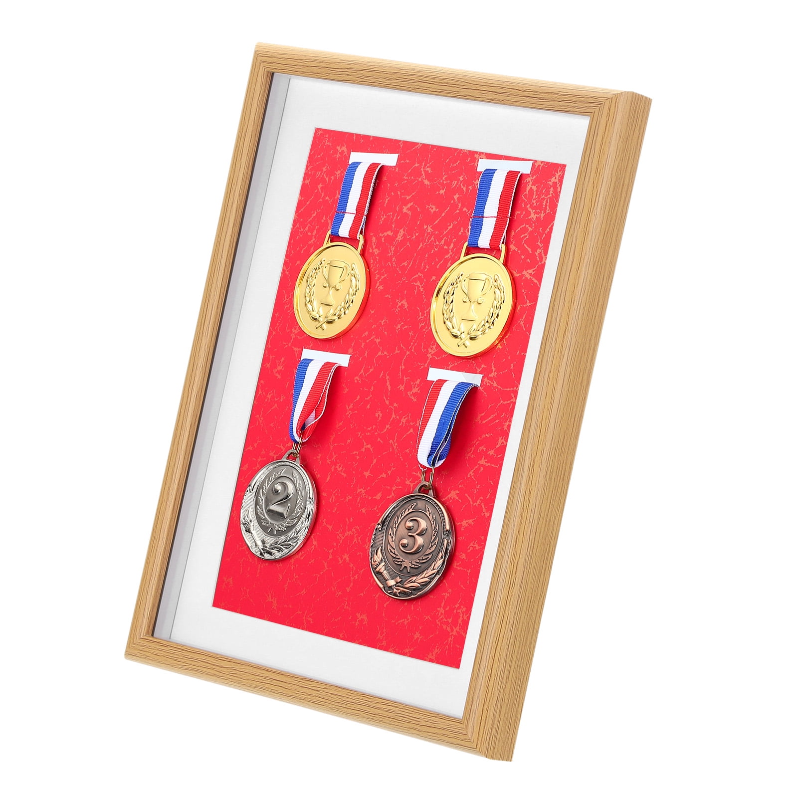 Uxcell Medal Display Case, 2 Medal Display Frame Medal Shadow Box ...