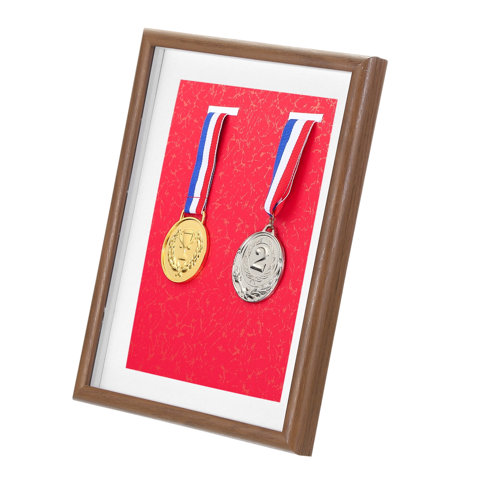 Uxcell Medal Display Case, 2 Medals Resin Display Frame Shadow Box ...