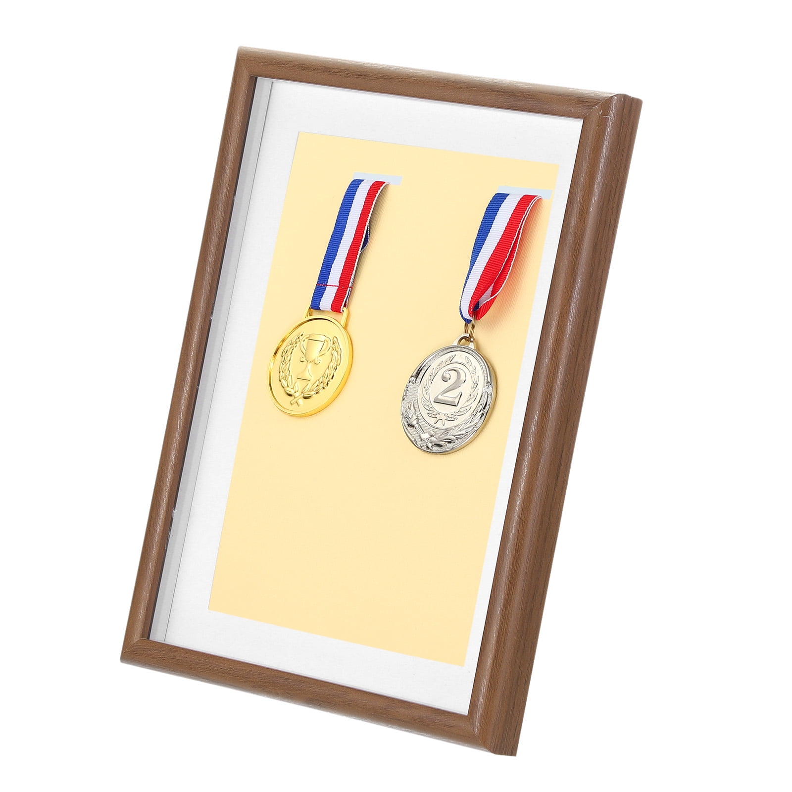 Uxcell Medal Display Case, 2 Medals Resin Display Frame Shadow Box ...