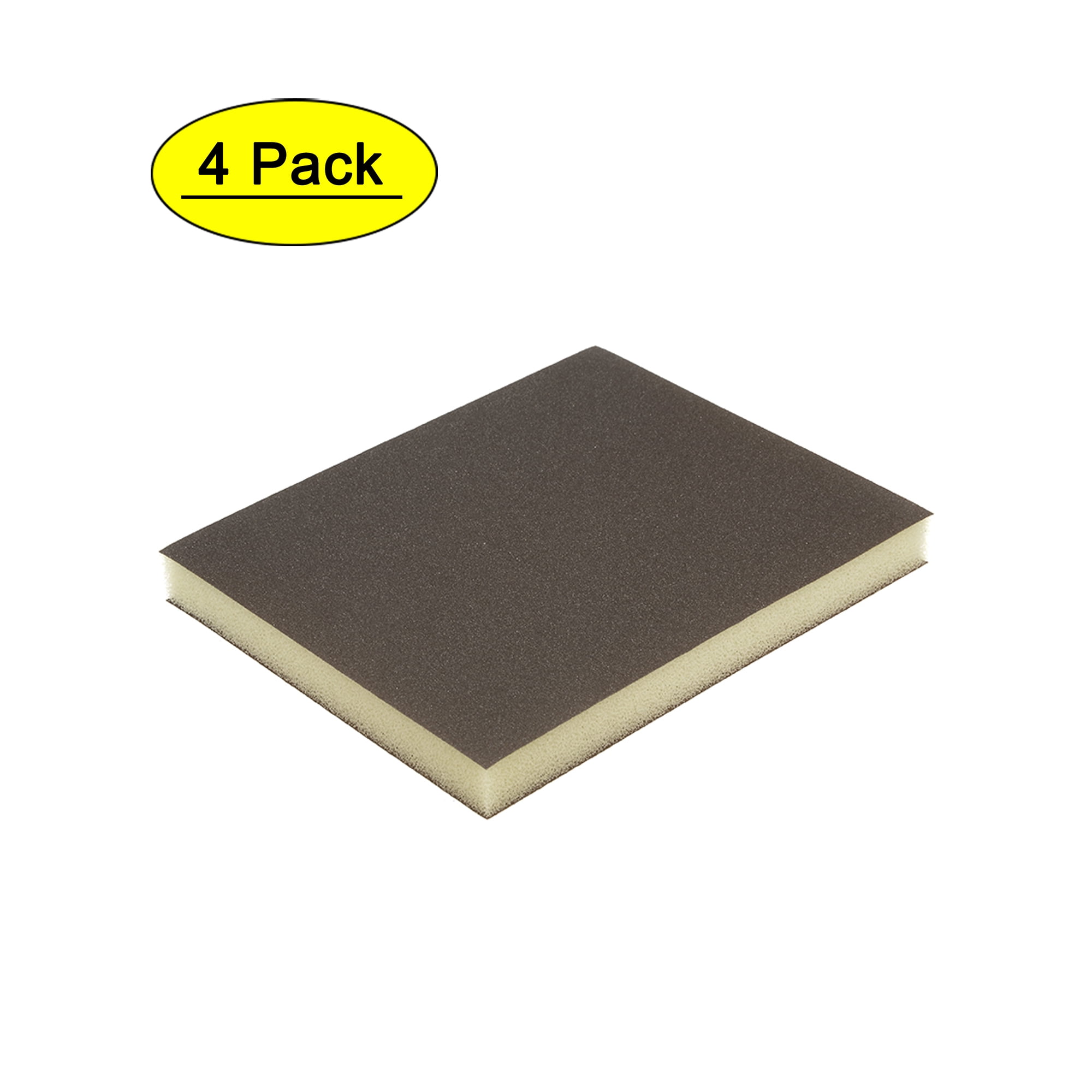 Uxcell Medium Grit 220 Grit Sanding Block Pad 4.72" x 3.86" x 0.47 ...