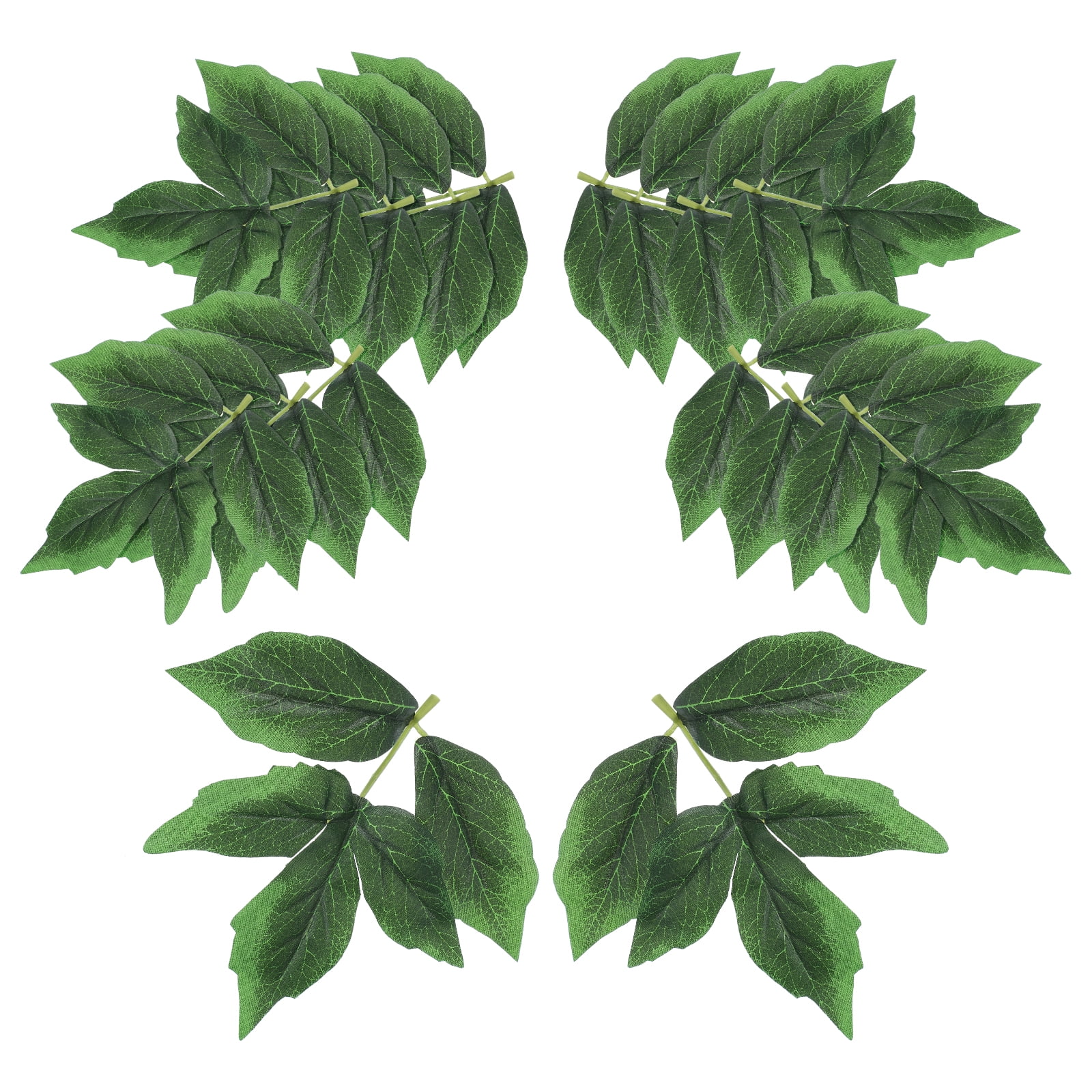 Uxcell Large Peony Fake Leaves, 50 Pcs Artificial Plants Greenery for ...