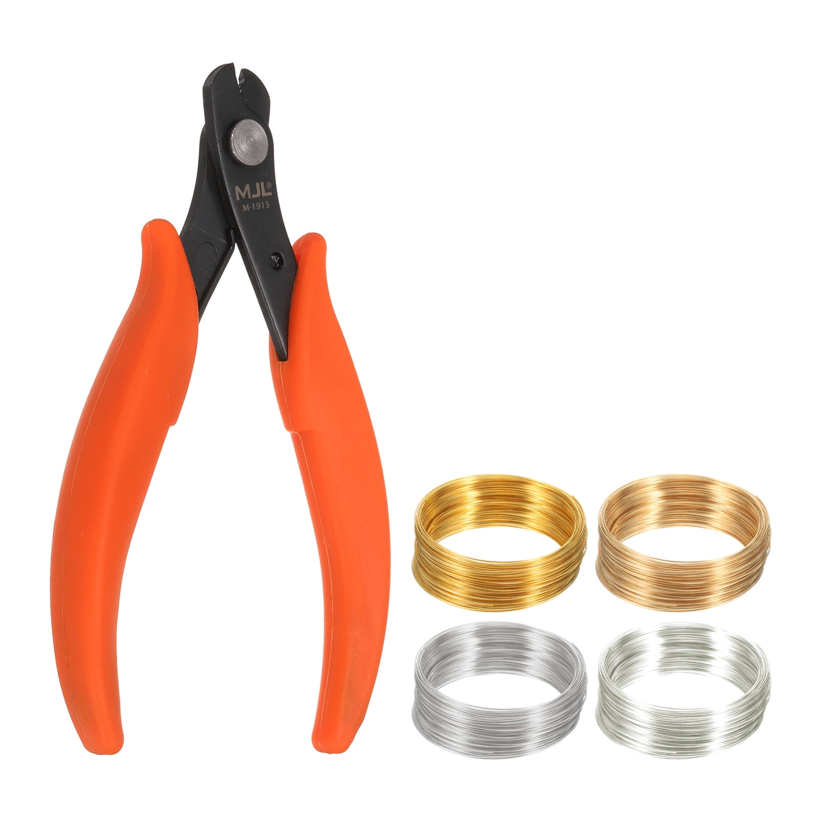 Uxcell Memory Wire Cutter Kit 5.5" Mini Jewelry Pliers with 400 Loops ...