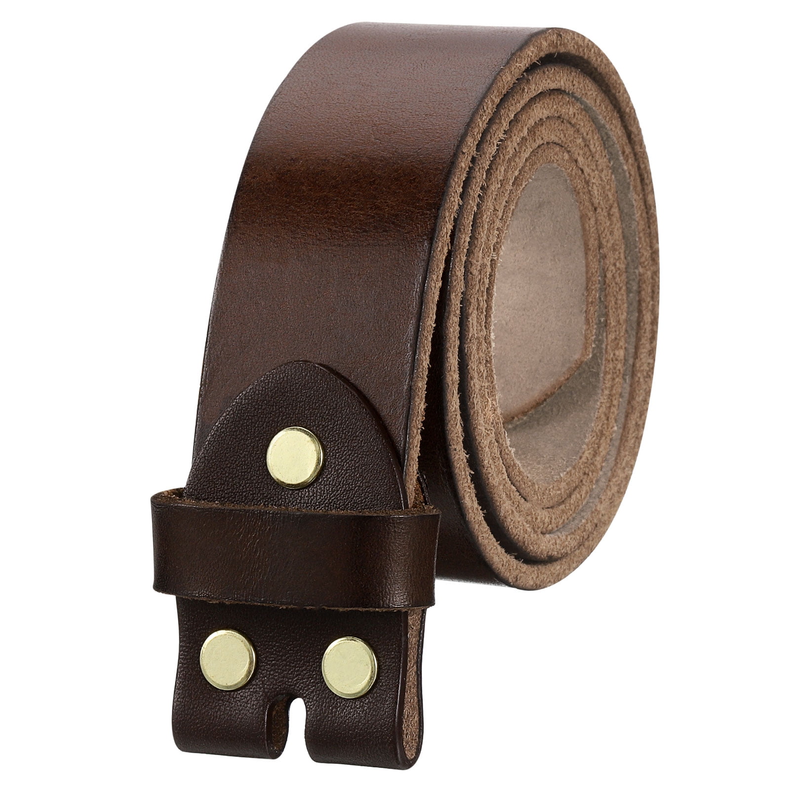 Uxcell Men Leather Belt Strap, 1.5" Width for Pin Buckle Belts (@115@cm ...