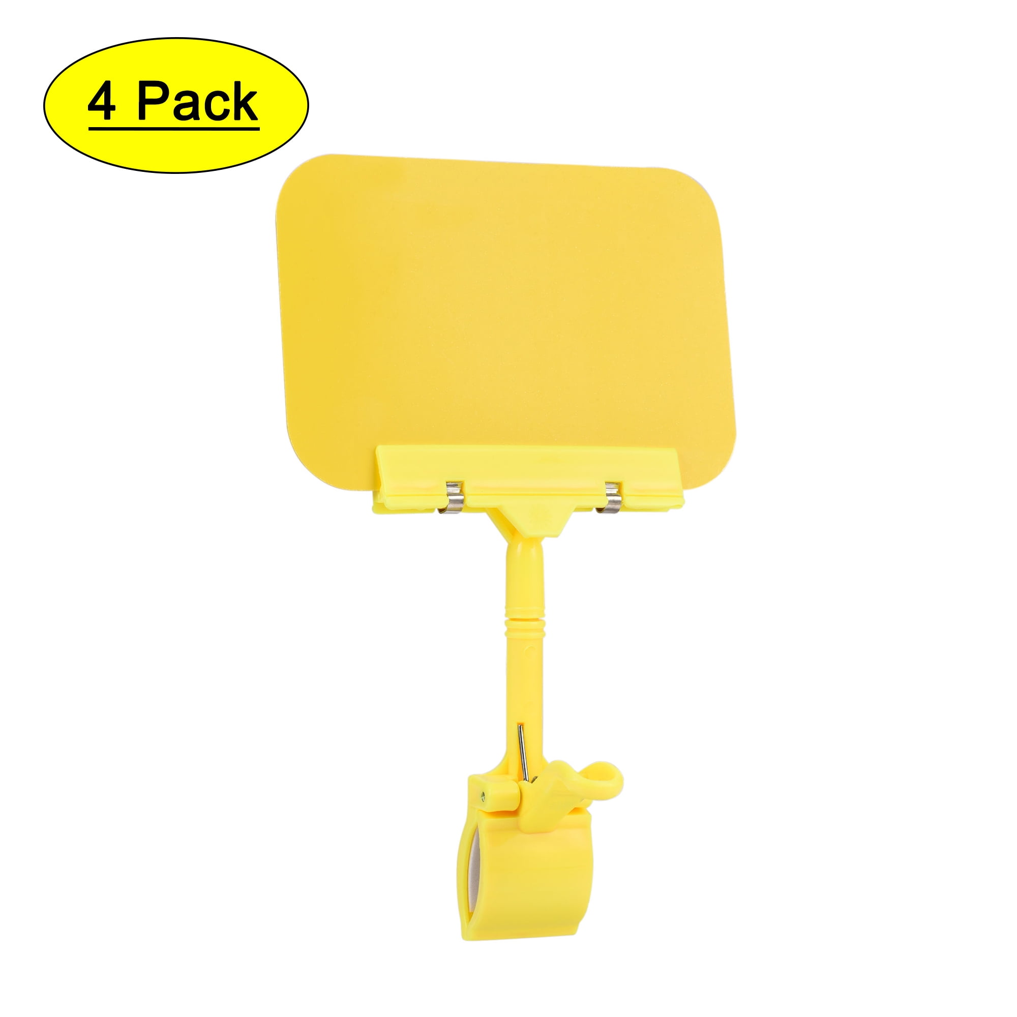Uxcell Merchandise Sign Clip, Rotatable Price Tags with Display Board ...