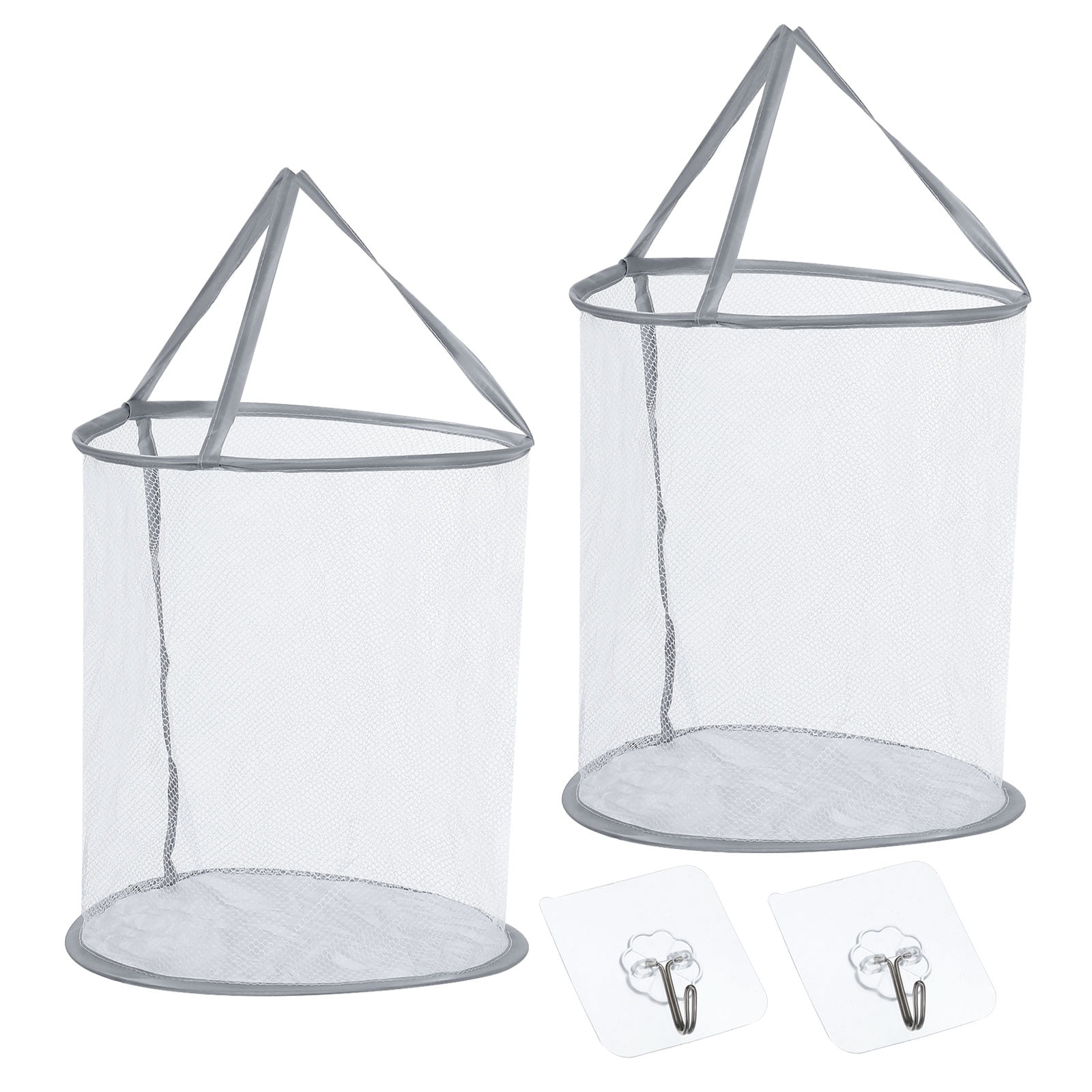 Uxcell Mesh Laundry Hamper, 2 Pcs Collapsible Laundry Baskets for ...