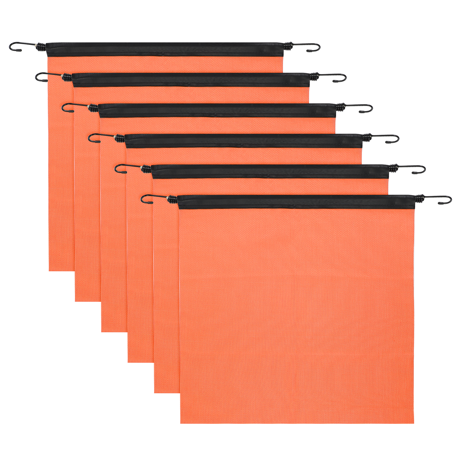 Uxcell Mesh Safety Flags, 18 x 18 Inch Warning Safety Flag with Vinyl ...