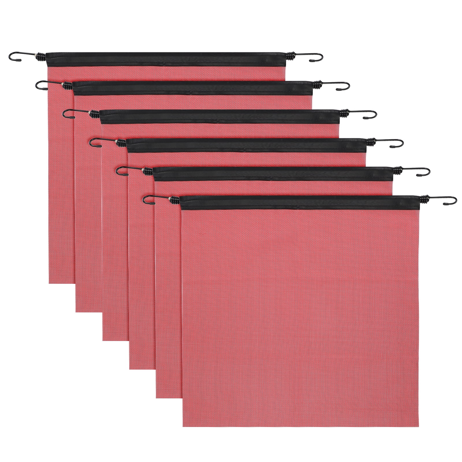 Uxcell Mesh Safety Flags, 18 x 18 Inch Warning Safety Flag with Vinyl ...