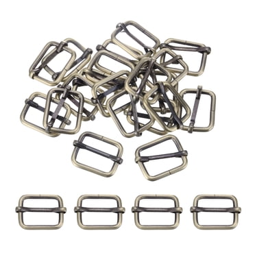 1 Inch Tri-Glide Slide Buckles Webbing Strap Fastener, Rose Red, 50 ...