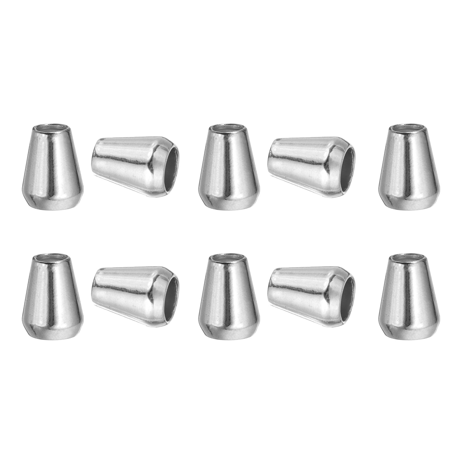 Uxcell Metal Bell Stopper, Conical Cord Ends Locks Fastener Drawstring ...