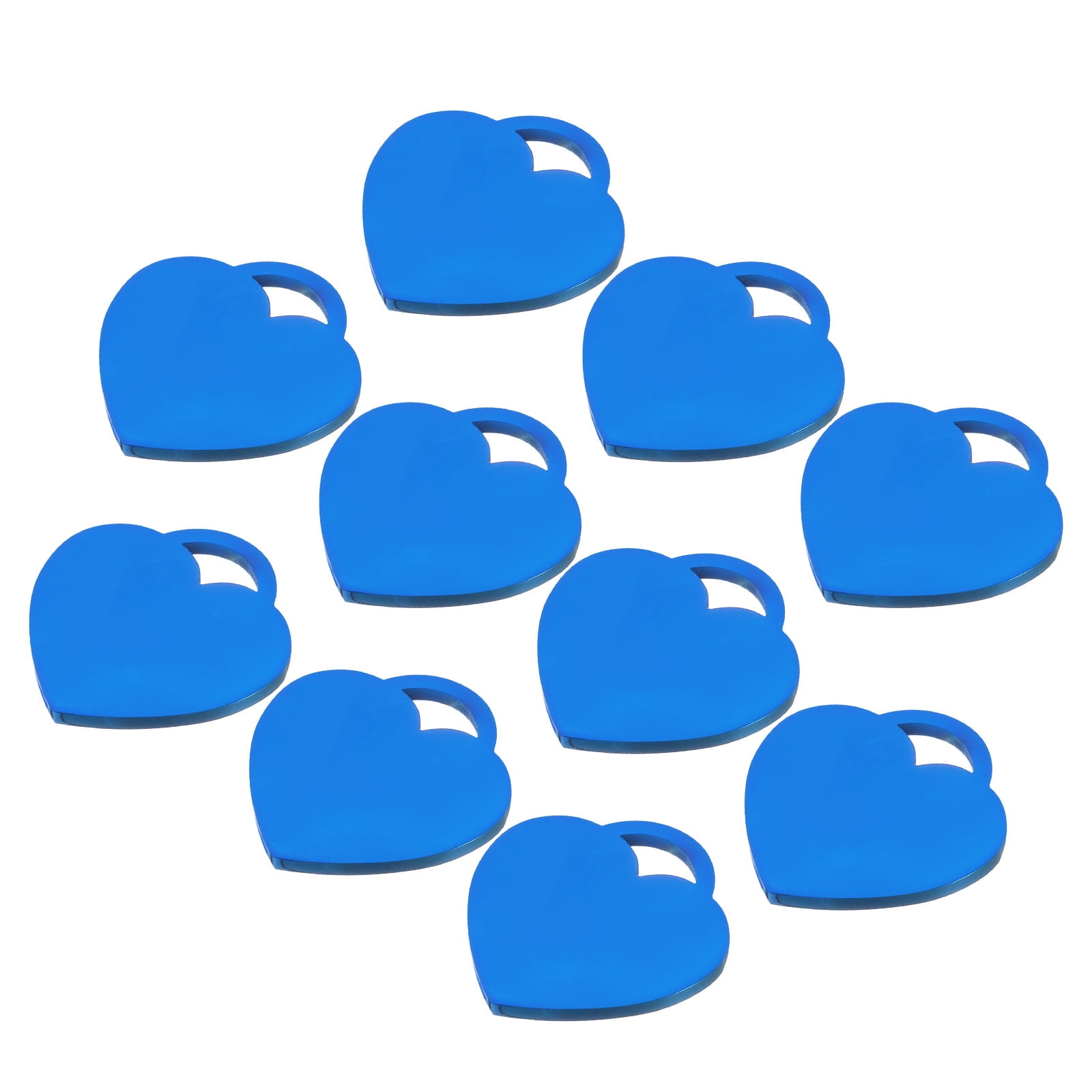 Uxcell Metal Blank Tags Stamping, 1.42"x1.38" Blue Blank Dog Tags DIY ...