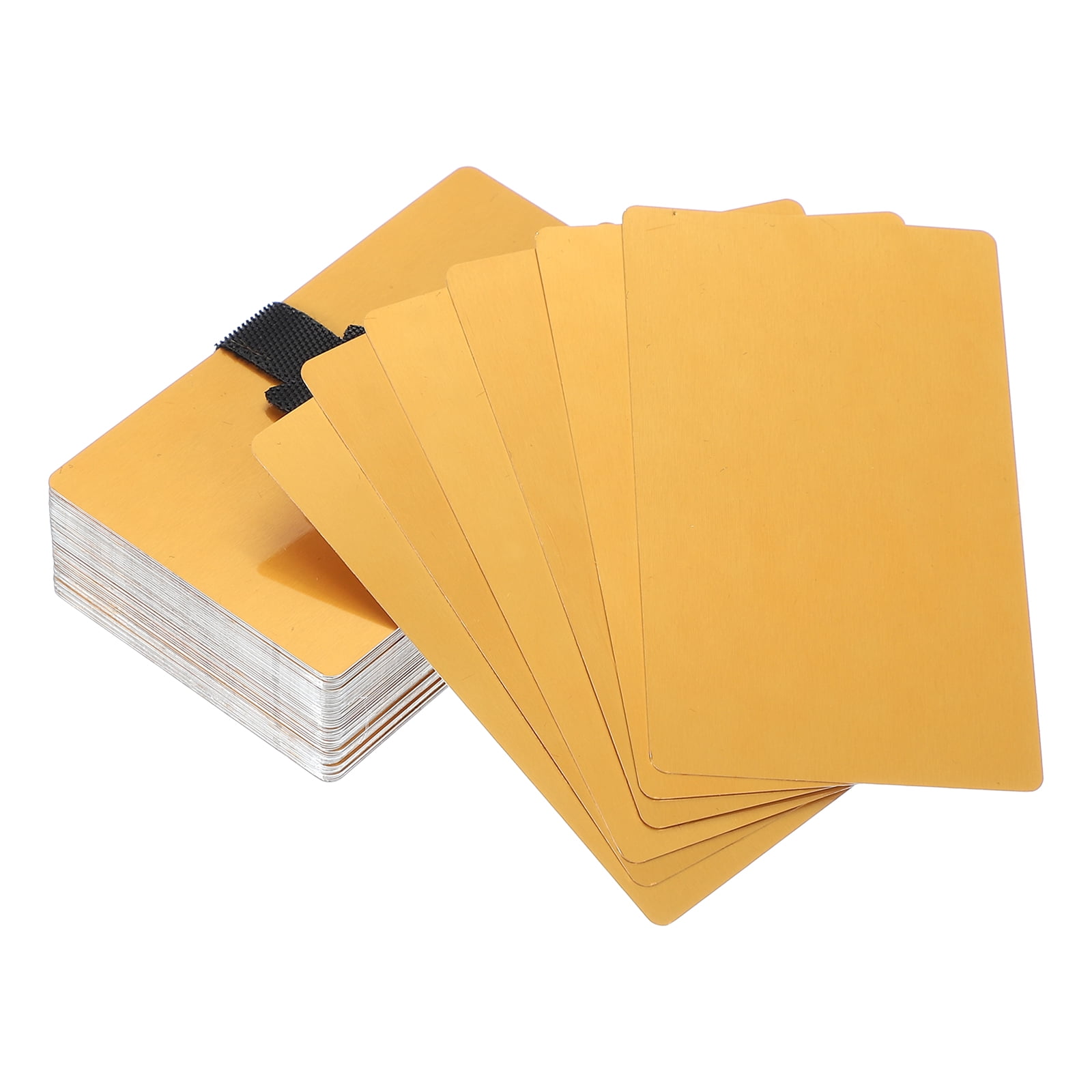 Uxcell Metal Business Card Blanks, 0.21mm Thick 3.4x2.1" Anodized ...